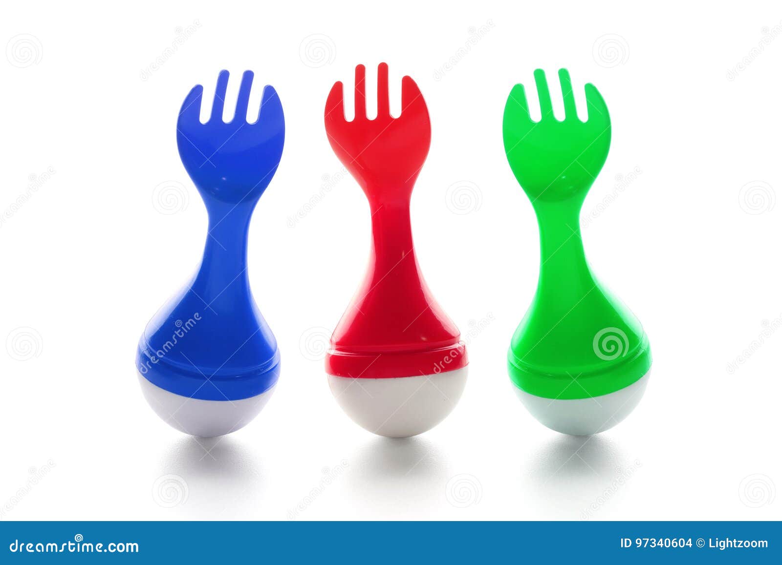 Toy Forks stock photo. Image of life, plastic, amusement - 97340604