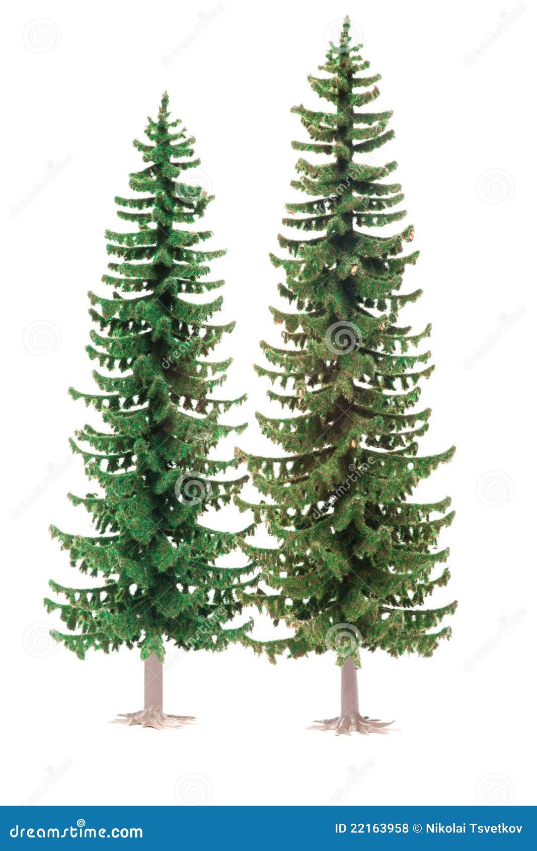 Toy fur-trees stock photo. Image of layout, branch, isolated - 22163958