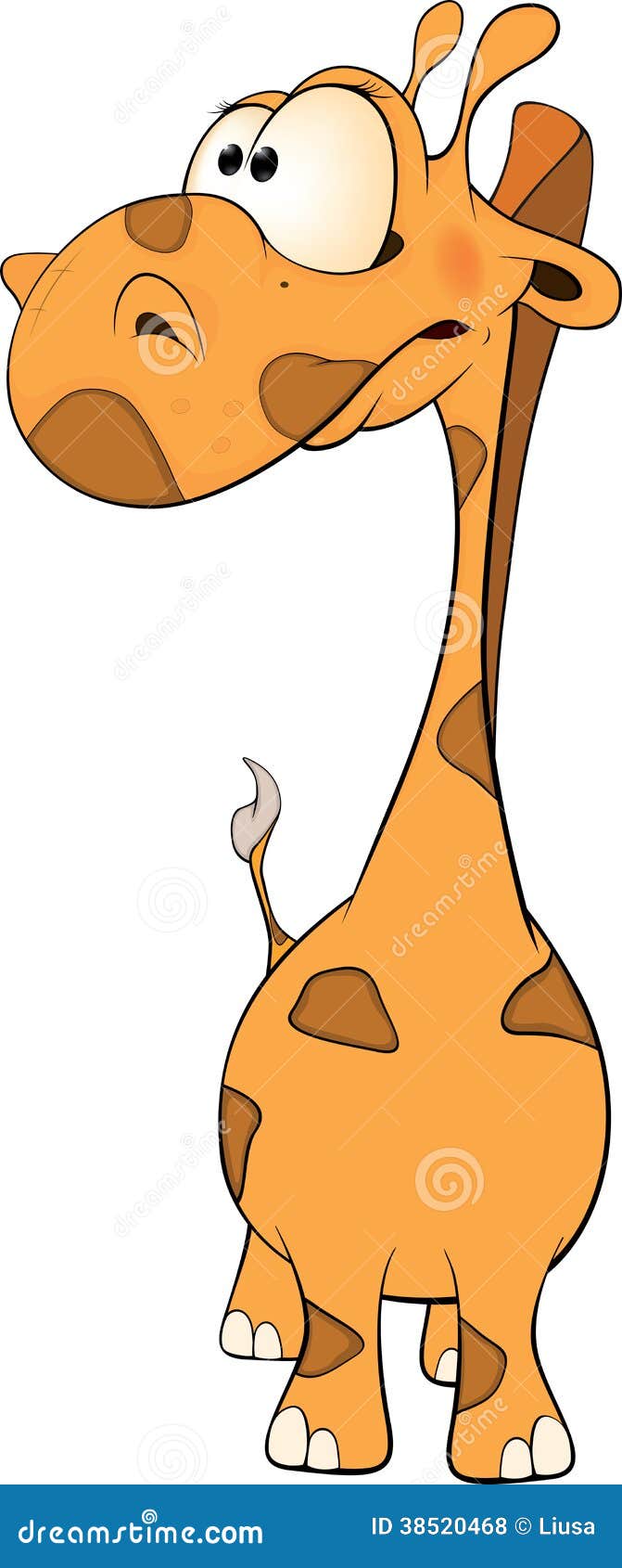 Toy giraffe cartoon stock vector. Illustration of humor - 38520468