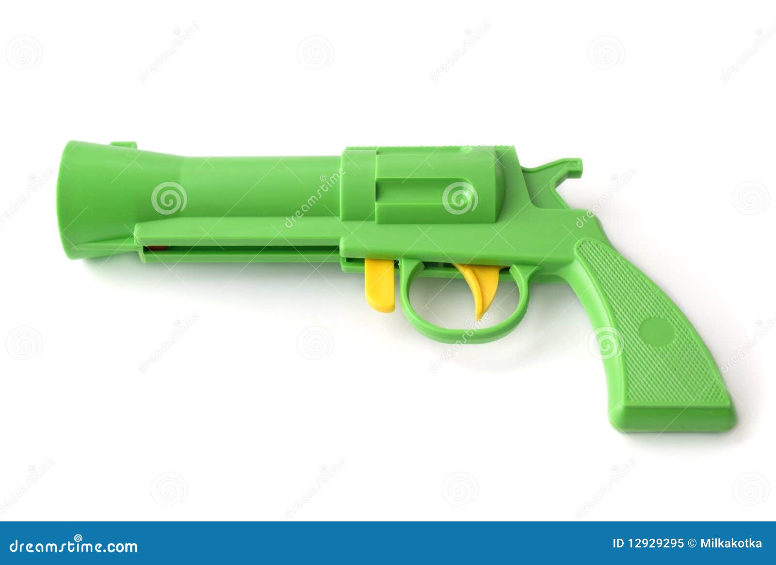 A Toy Gun on a White Background Stock Image - Image of background ...
