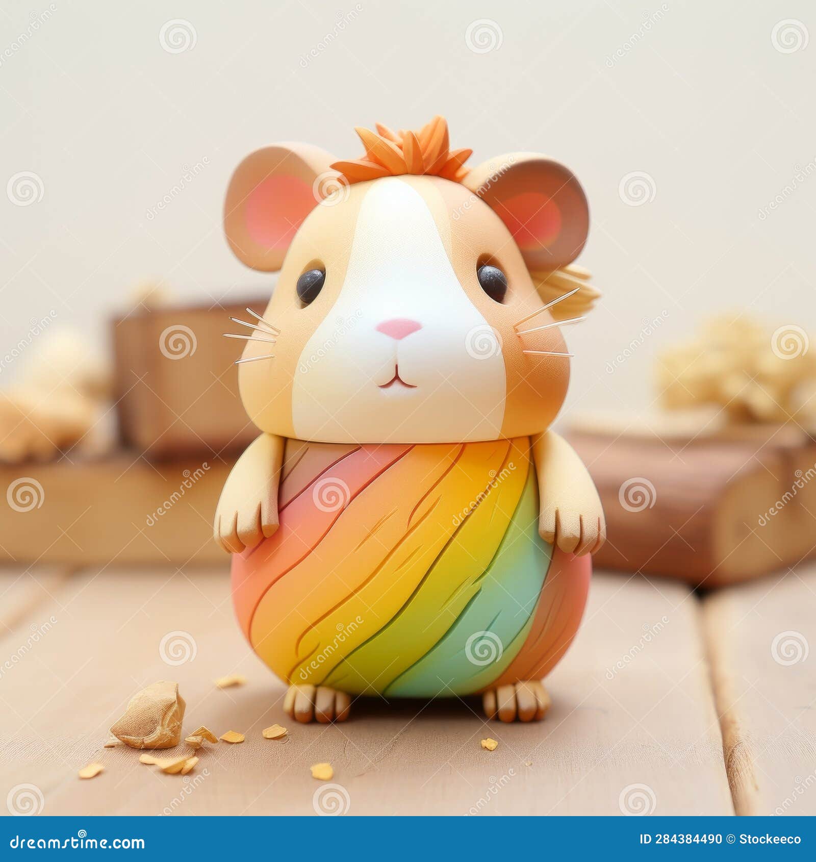Colorful Hamster Figurine: Playful Character Design by Yanjun Cheng ...