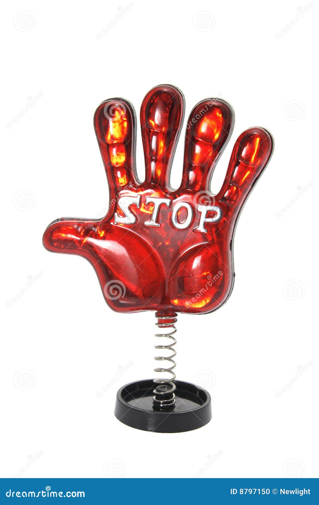 Toy Hand on Coil stock photo. Image of vertical, hand - 8797150