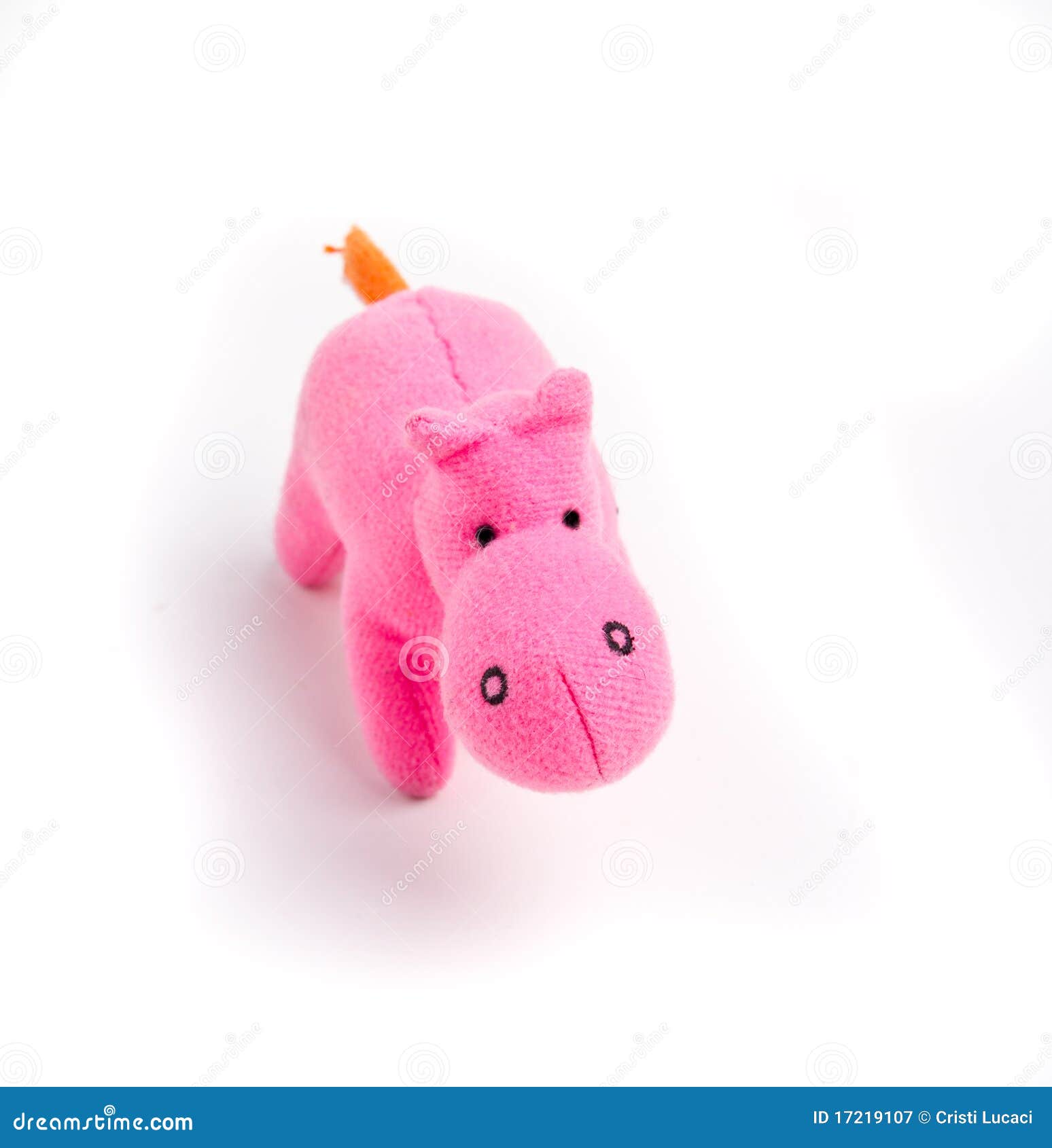 Toy hippo stock image. Image of play, isolated, baby - 17219107