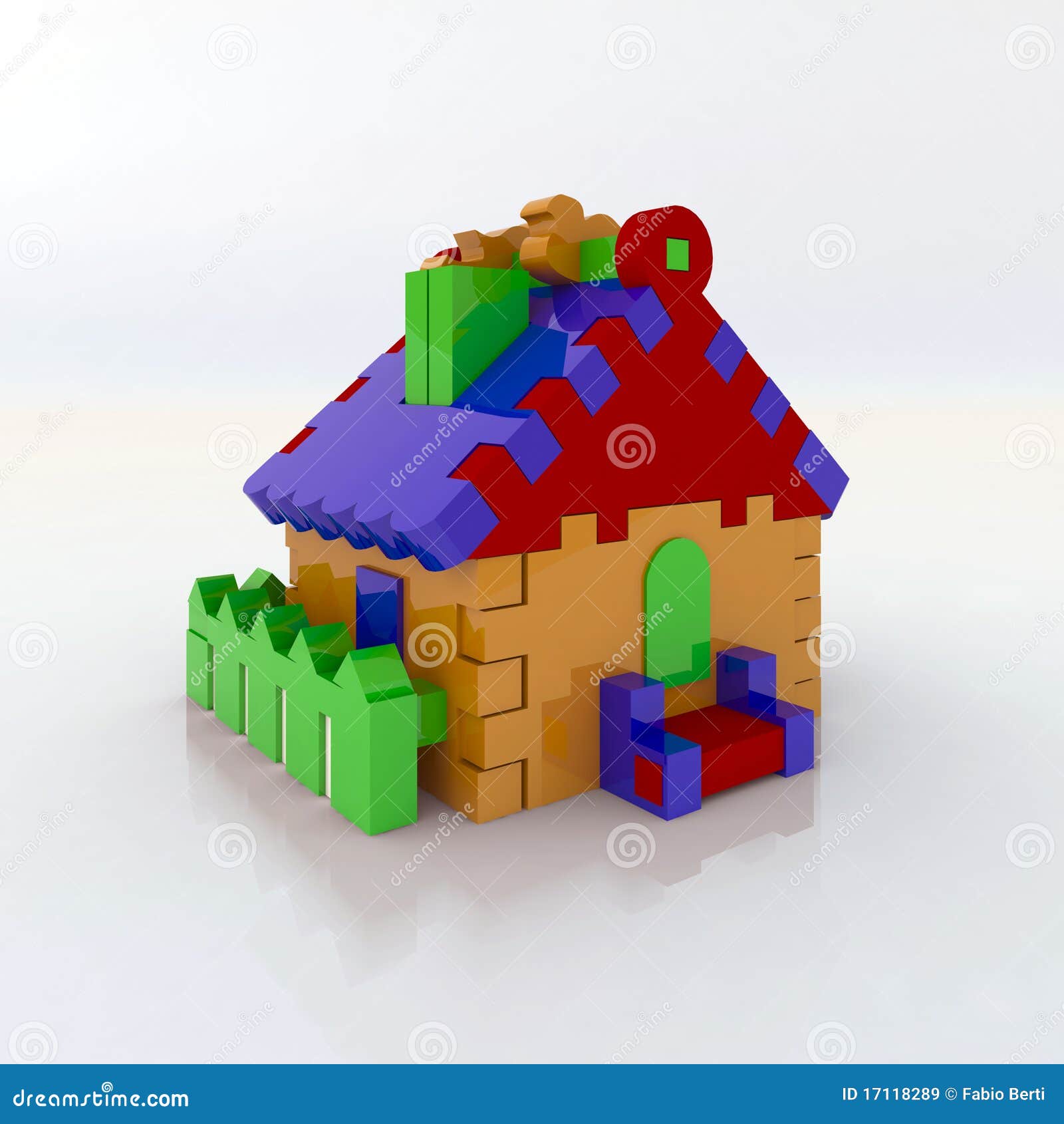 Toy house stock illustration. Illustration of conceptual - 17118289