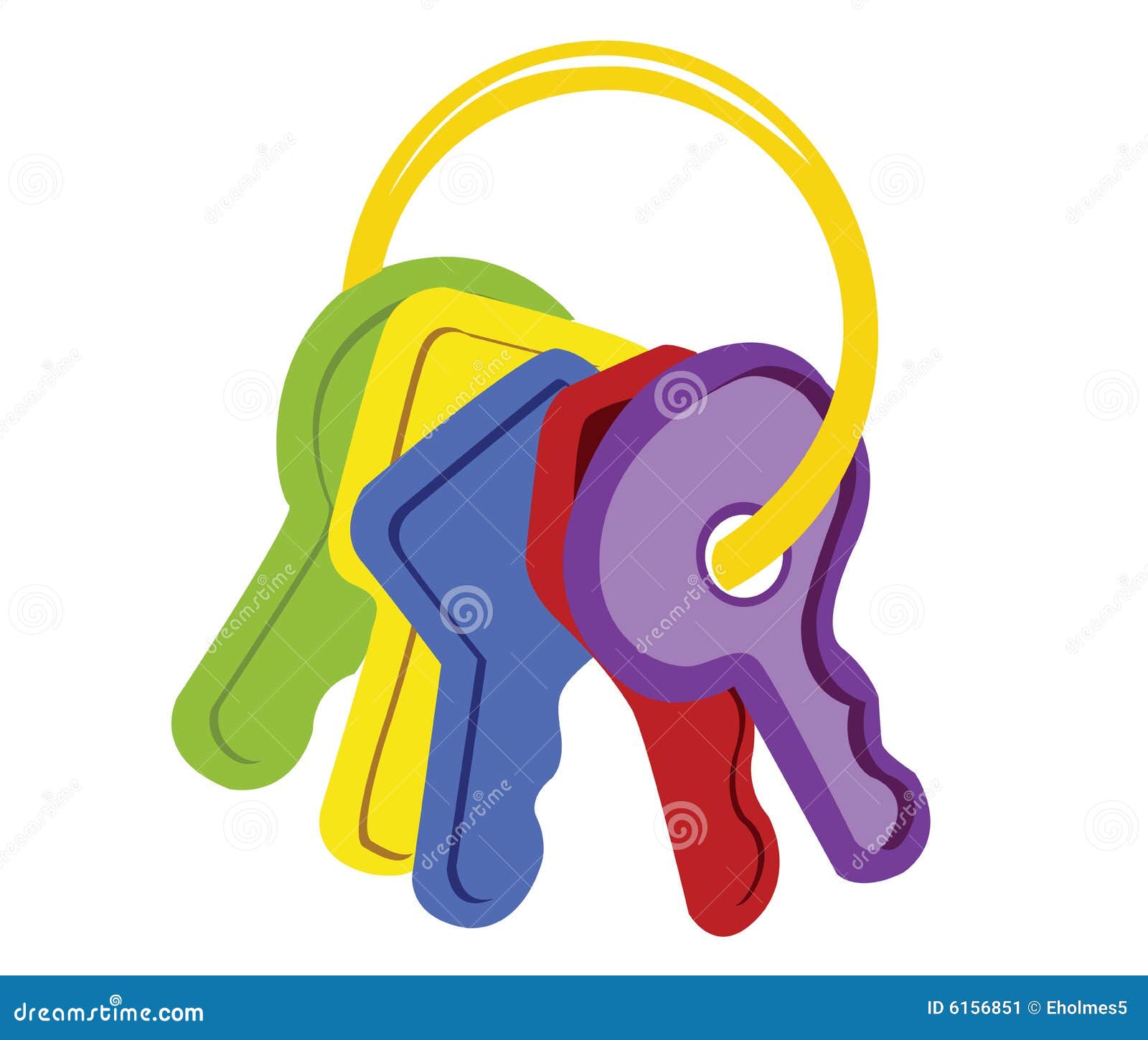 Toy keys illustration stock illustration. Illustration of play - 6156851