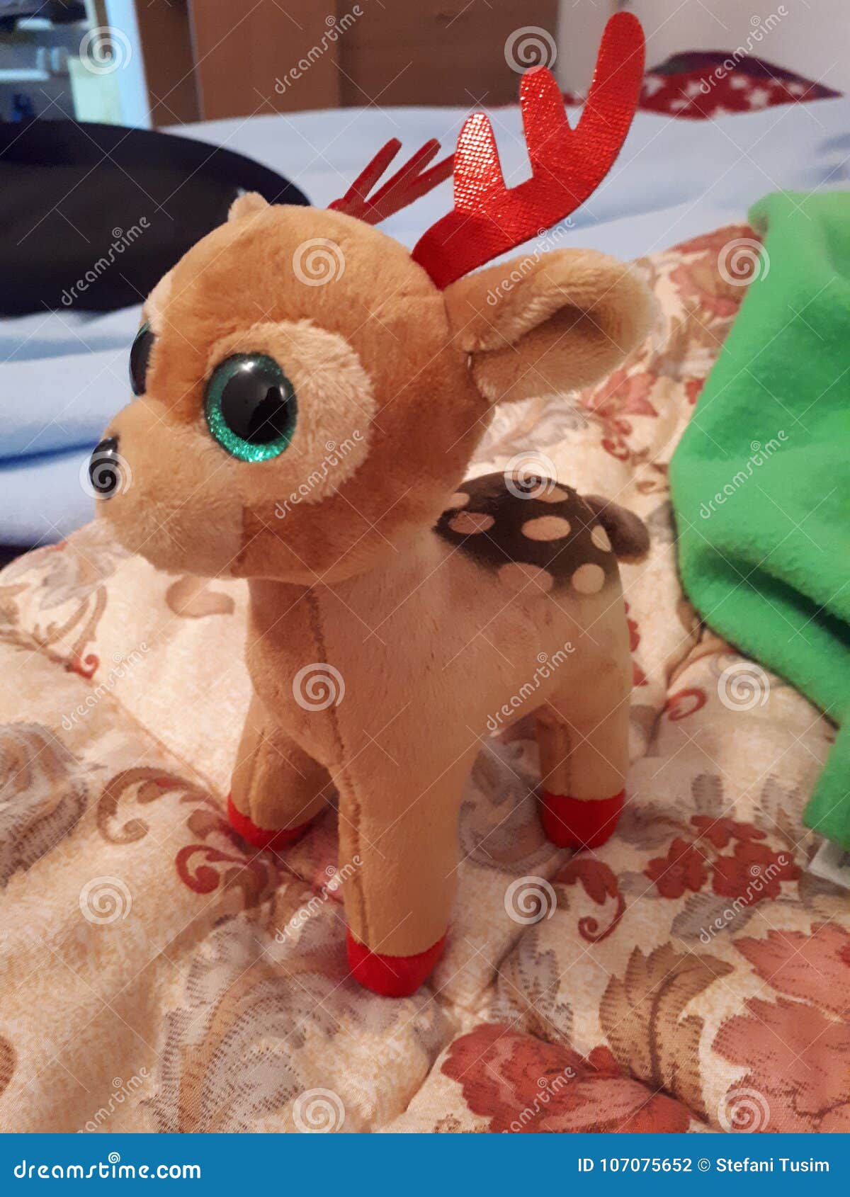 Toy stock photo. Image of little, deer, plush - 107075652