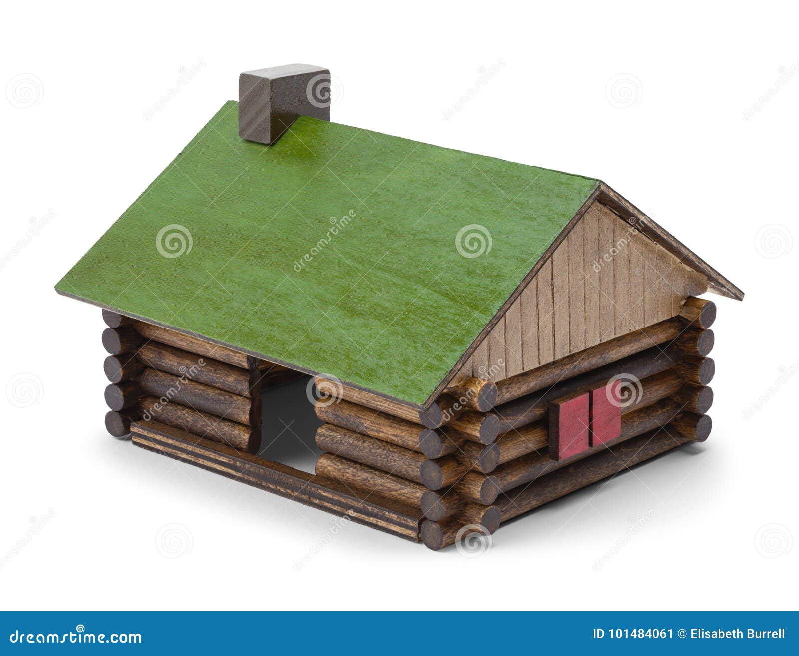 Log Cabin stock image. Image of isolated, kids, retro - 101484061