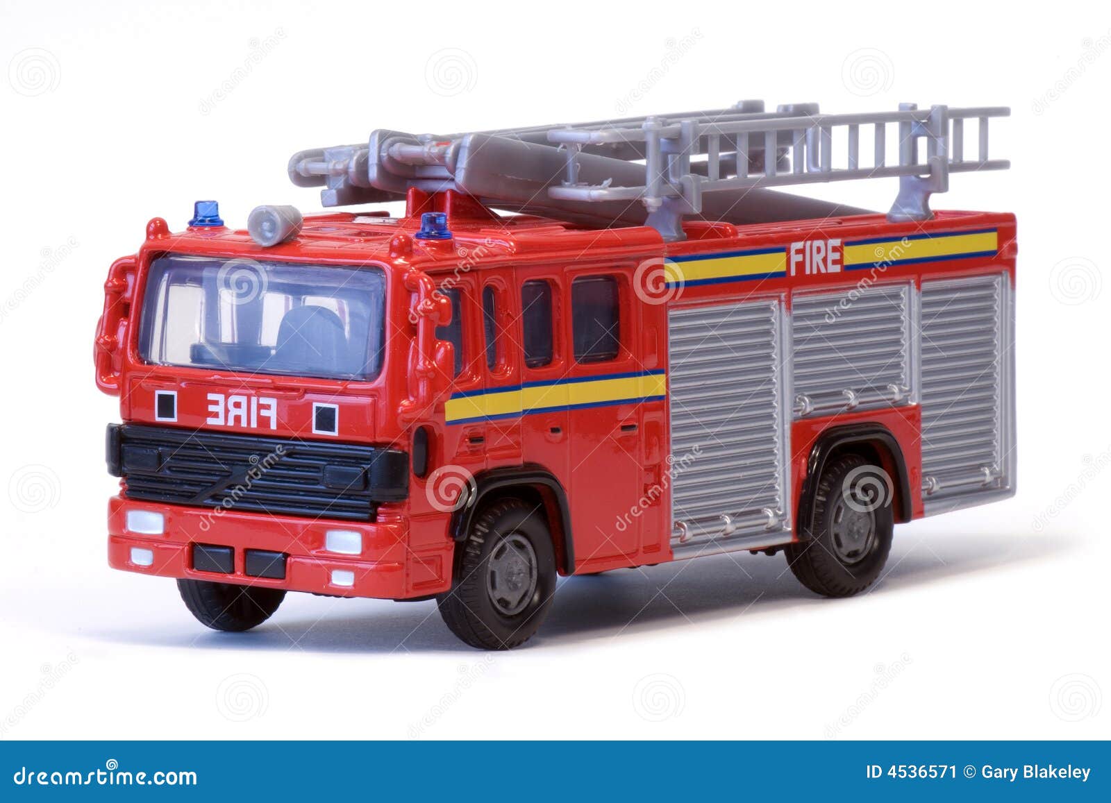 Toy London Fire Engine stock image. Image of blue, emergency - 4536571