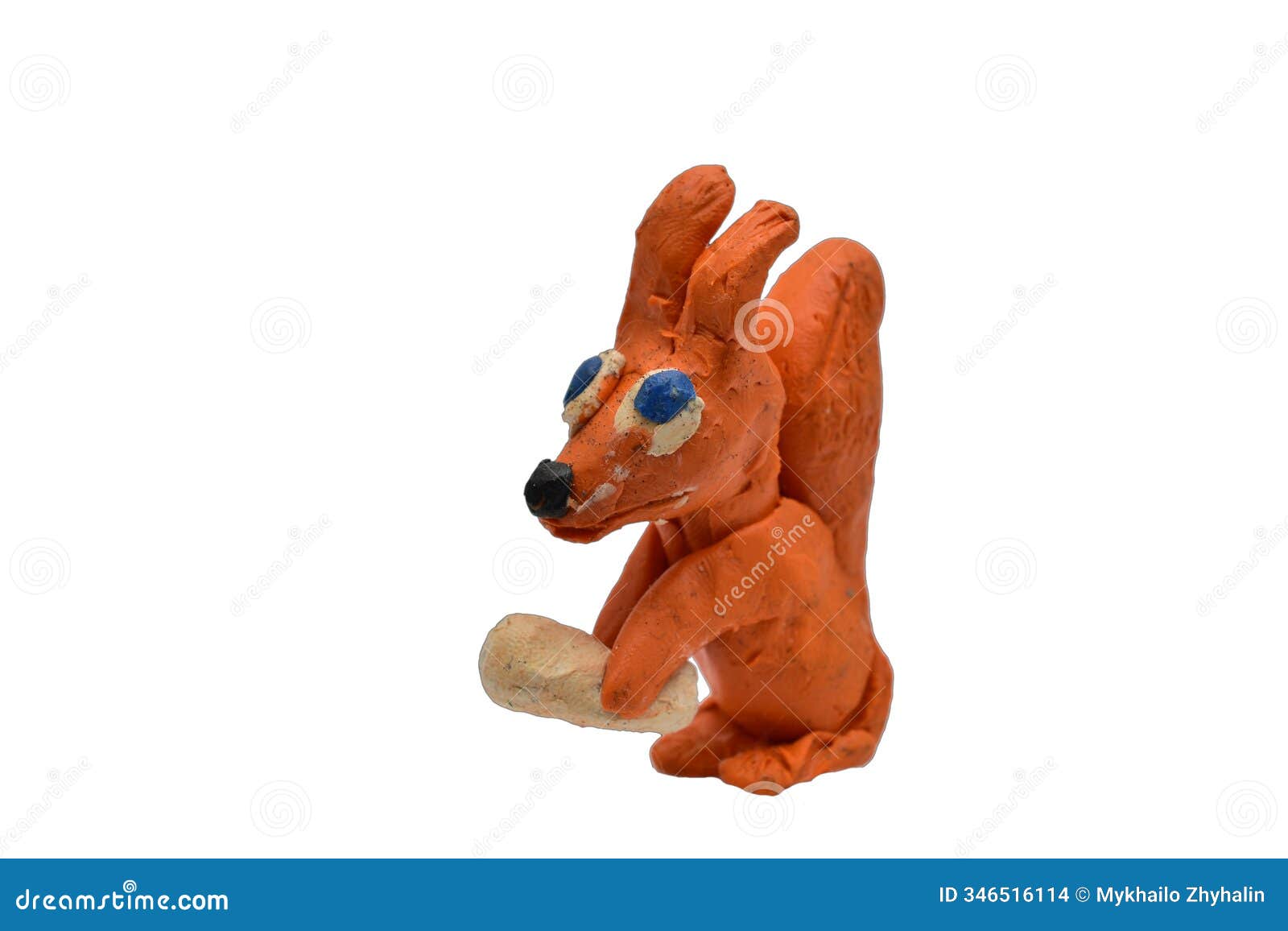 A Toy Made from Squirrel Plasticine. Stock Photo - Image of modelling ...