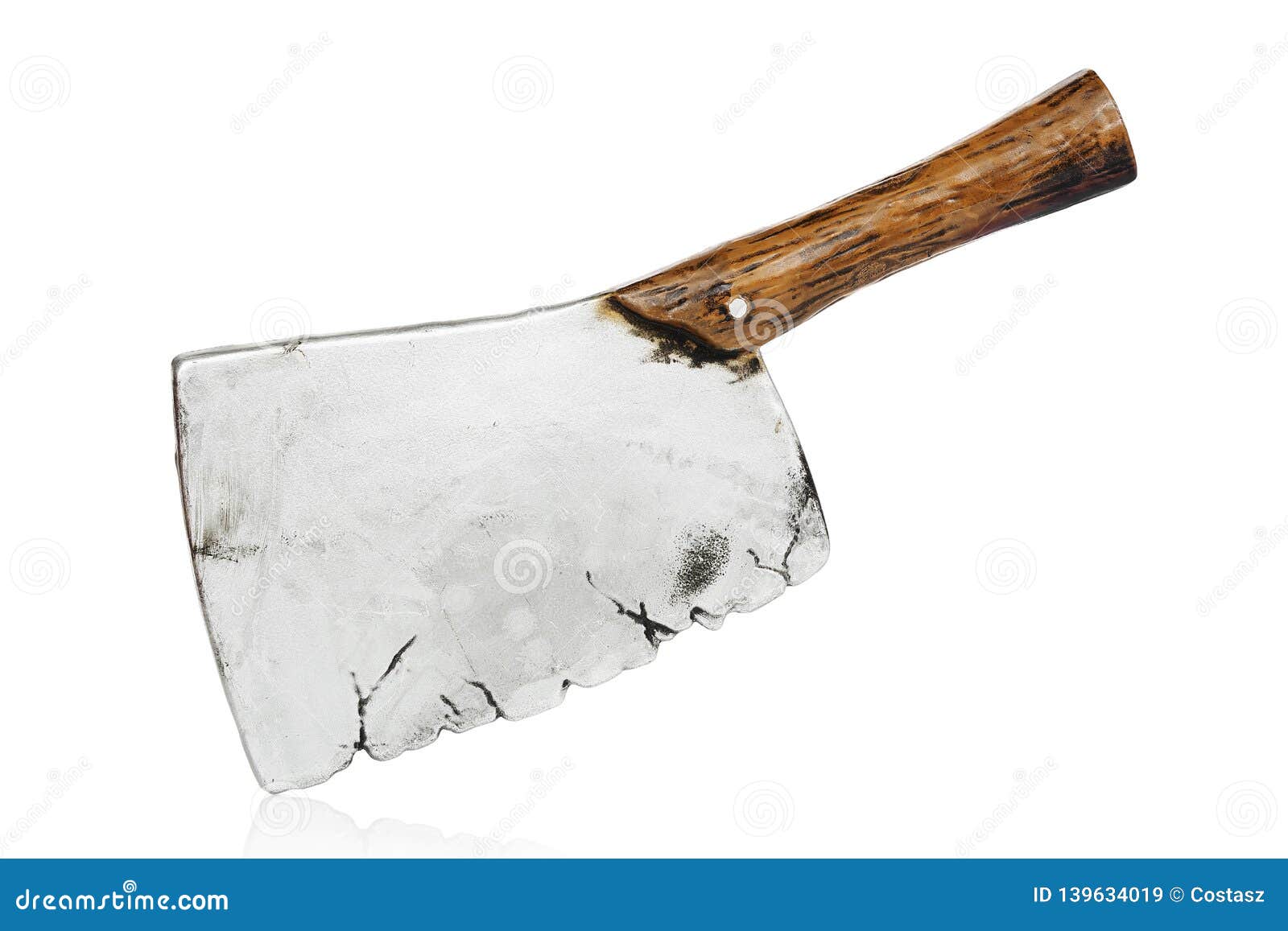 Toy meat cleaver stock image. Image of butcher, isolated - 139634019