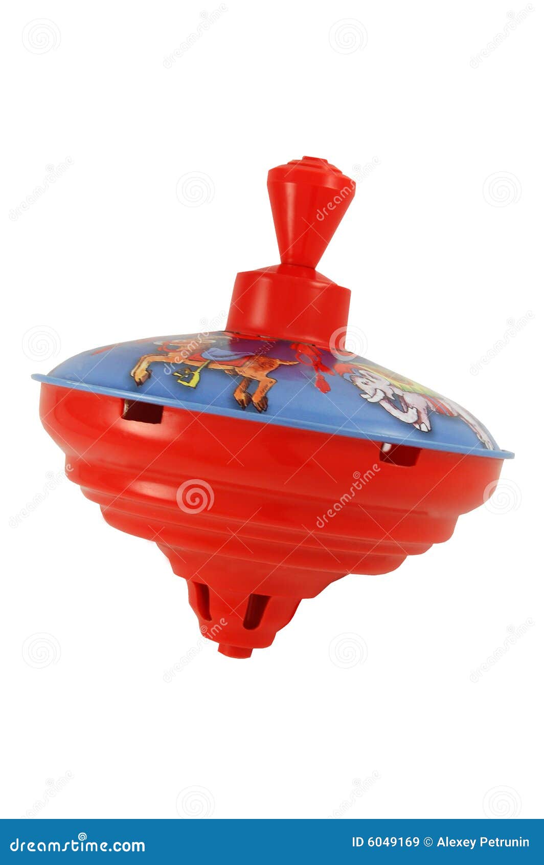 Toy Metal Whirligig Isolated on White Stock Image - Image of retro ...