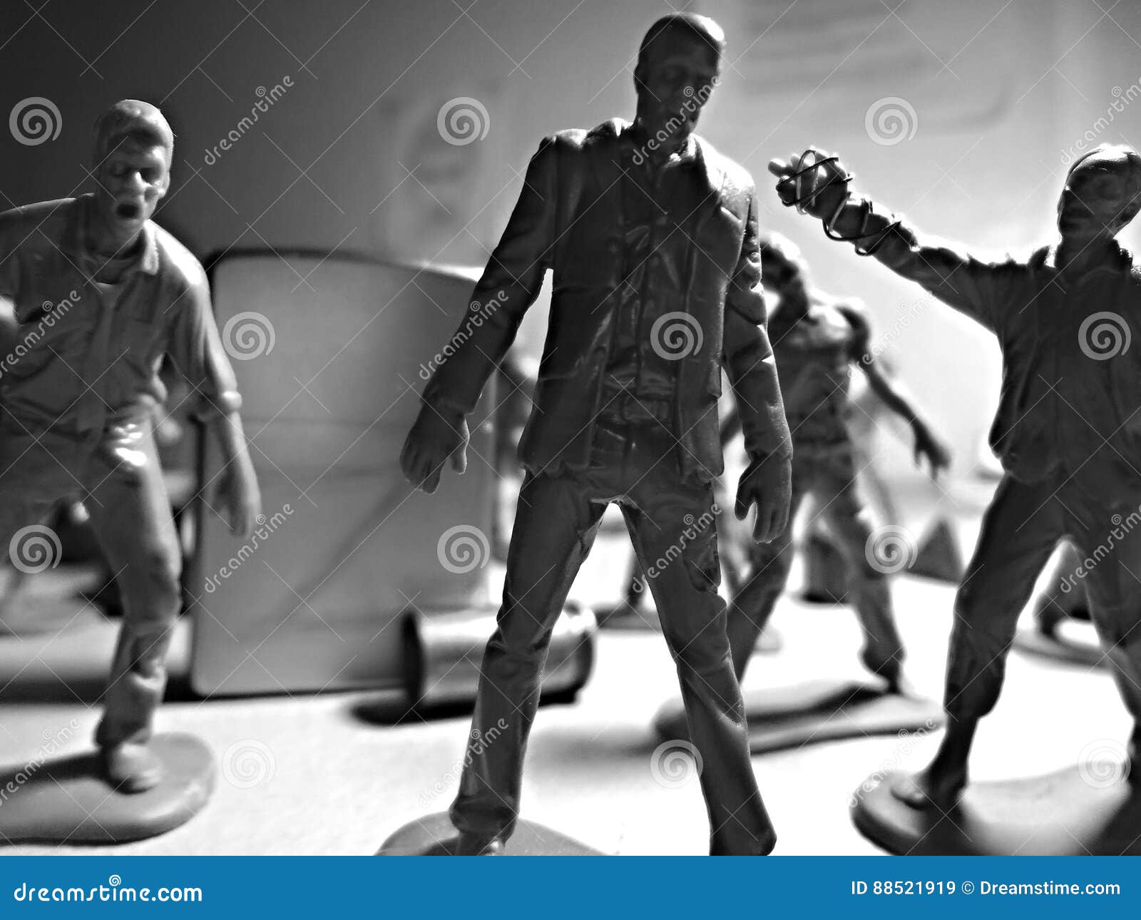 Toy Model Zombie Action Figures Stock Image - Image of green, motion ...