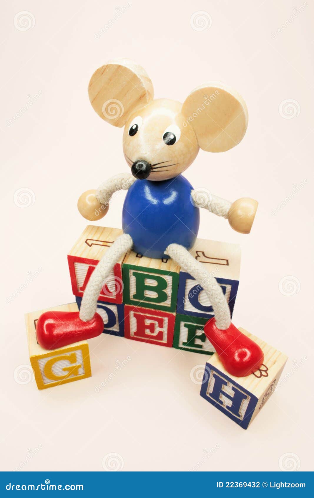 Toy Mouse with Alphabet Blocks Stock Photo - Image of life, letters ...