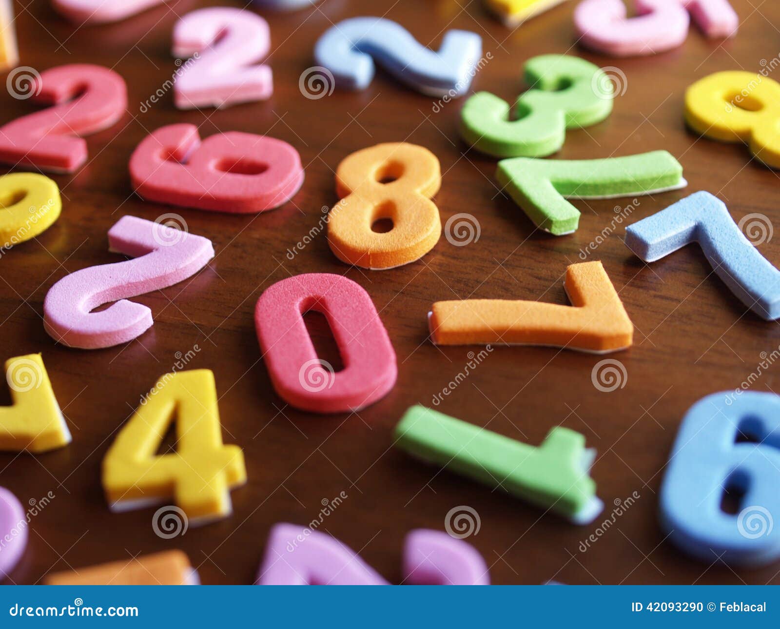 Toy numbers stock photo. Image of color, bright, design - 42093290