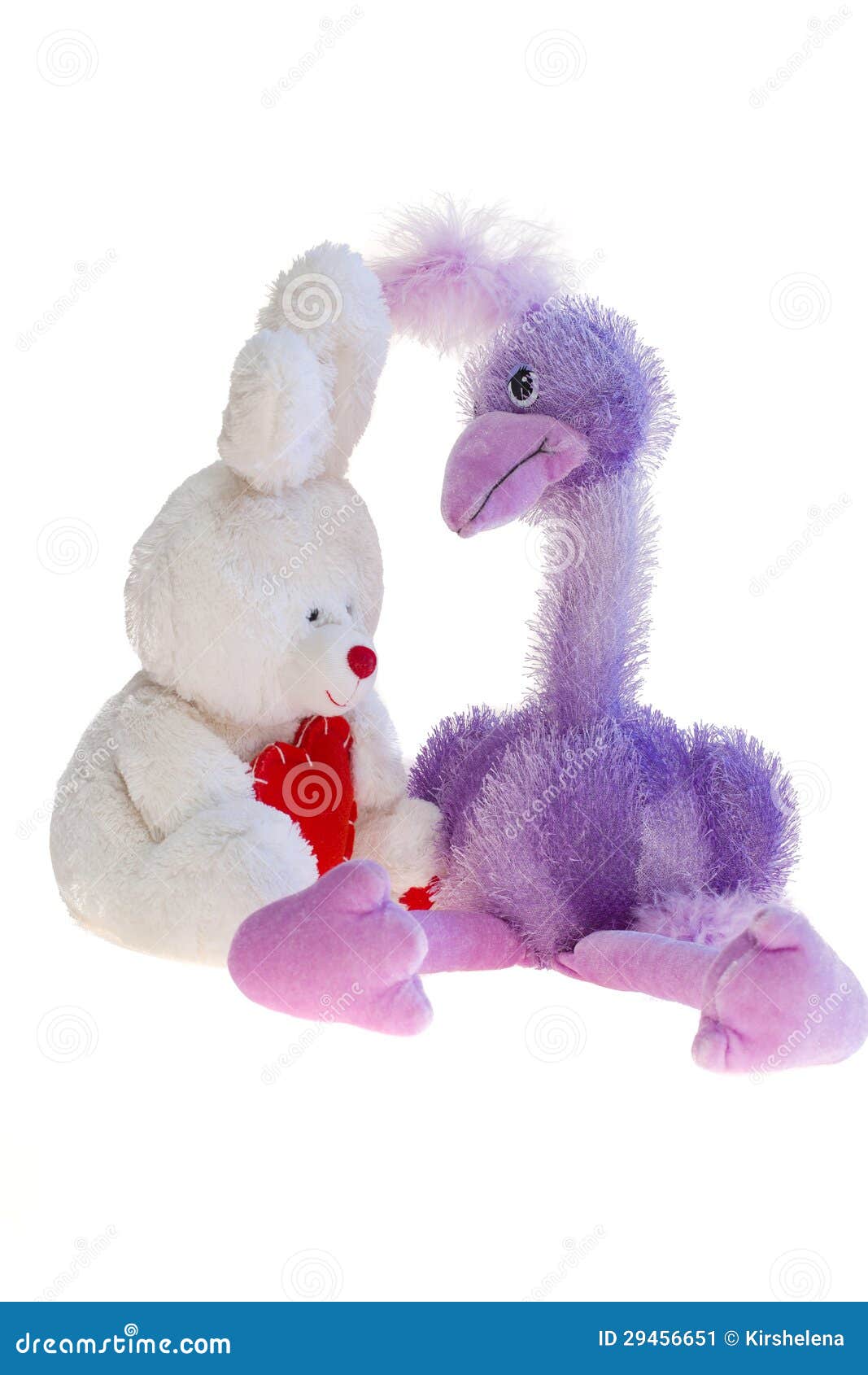 Toy Ostrich and Rabbit Together. Stock Image - Image of small, talking ...