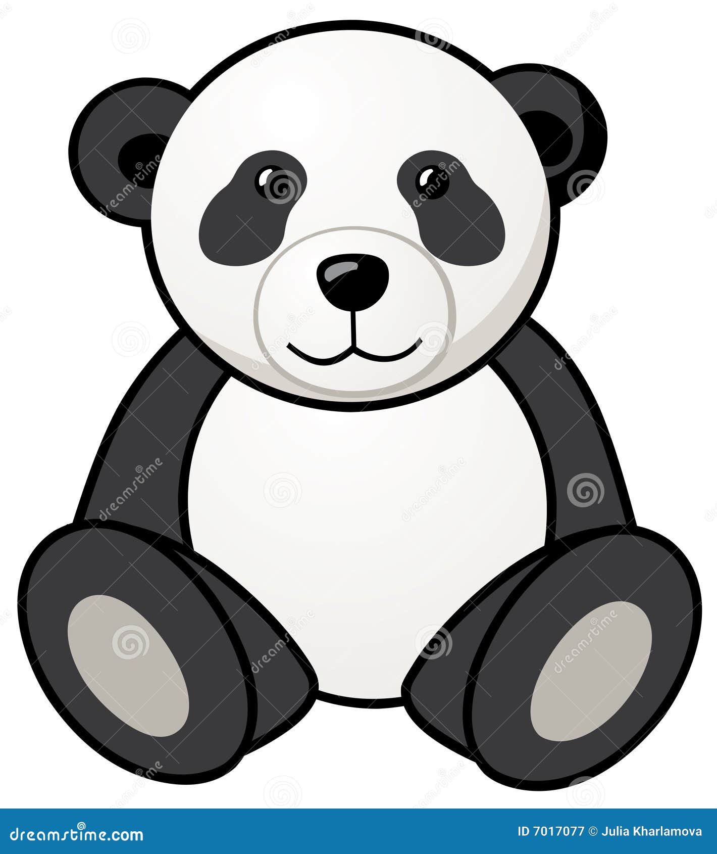 Toy panda stock vector. Illustration of chinese, bear - 7017077