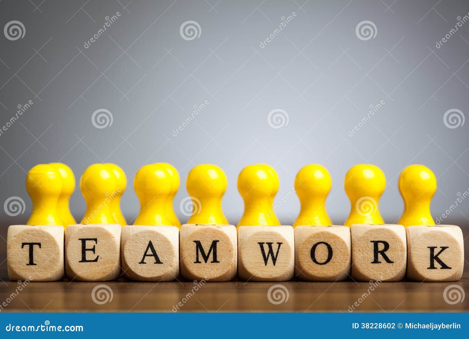 Toy Pawn Figure Concept: Strength, Success through Teamwork Stock Photo ...