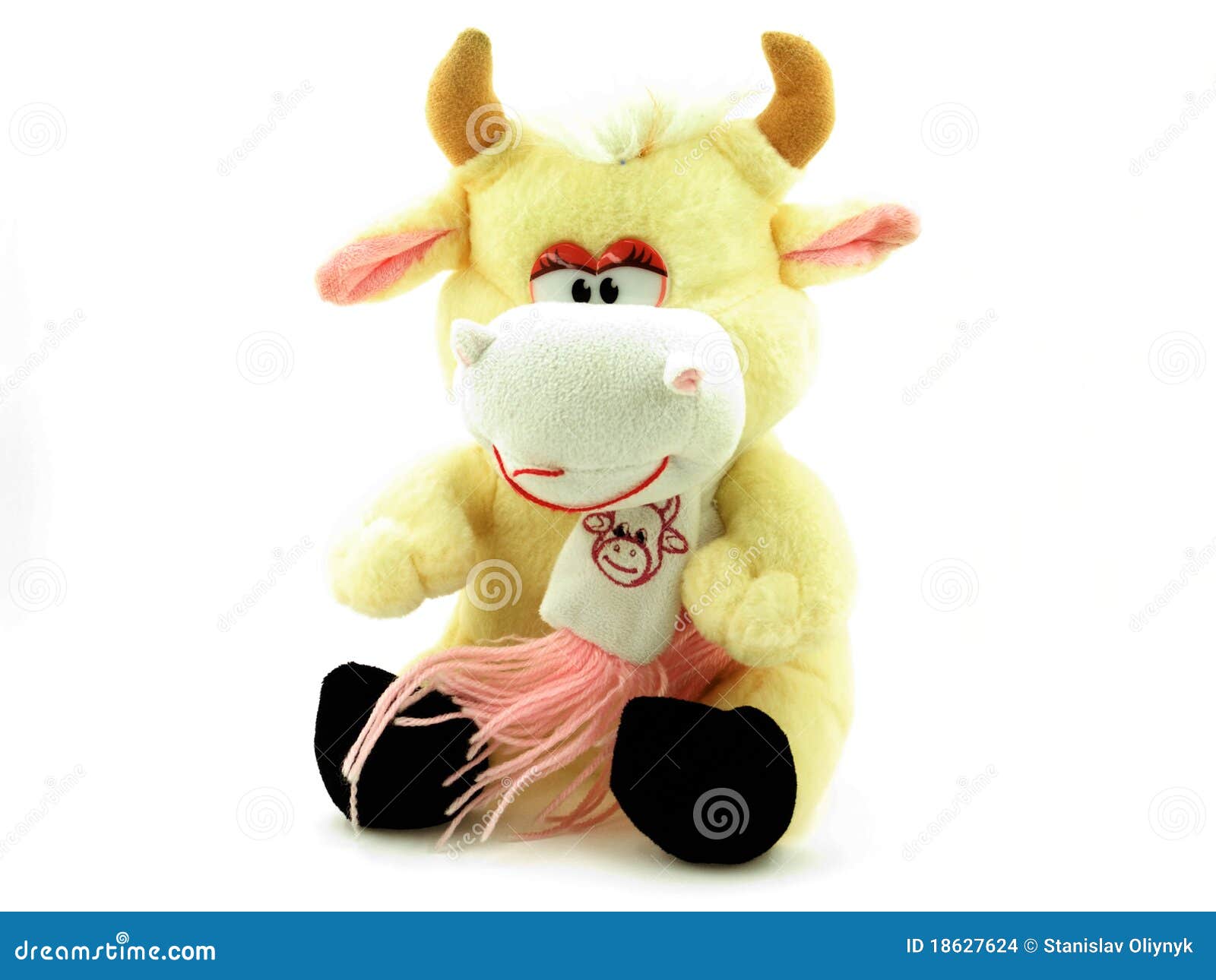 A Toy Peach Cow stock photo. Image of single, peach, celebration - 18627624