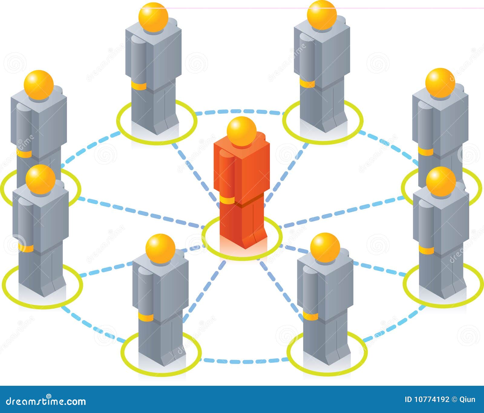 Toy People ISO - Circle Network Stock Vector - Illustration of leader ...