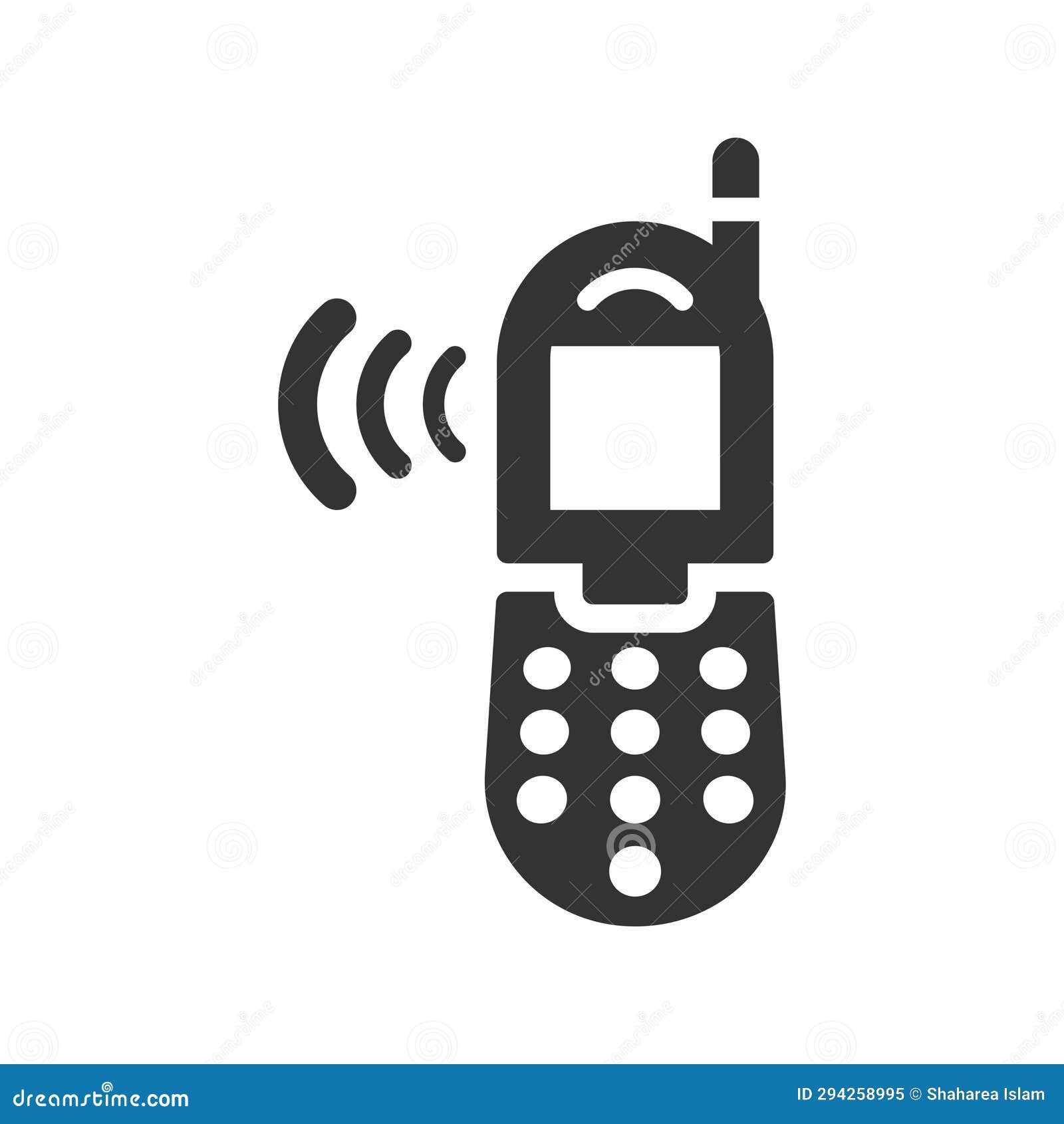 Toy phone Icon stock vector. Illustration of childhood - 294258995