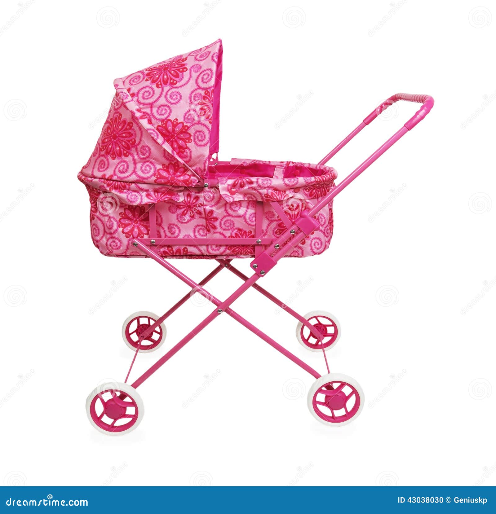 Toy pink pram stock photo. Image of family, concept, sweet - 43038030