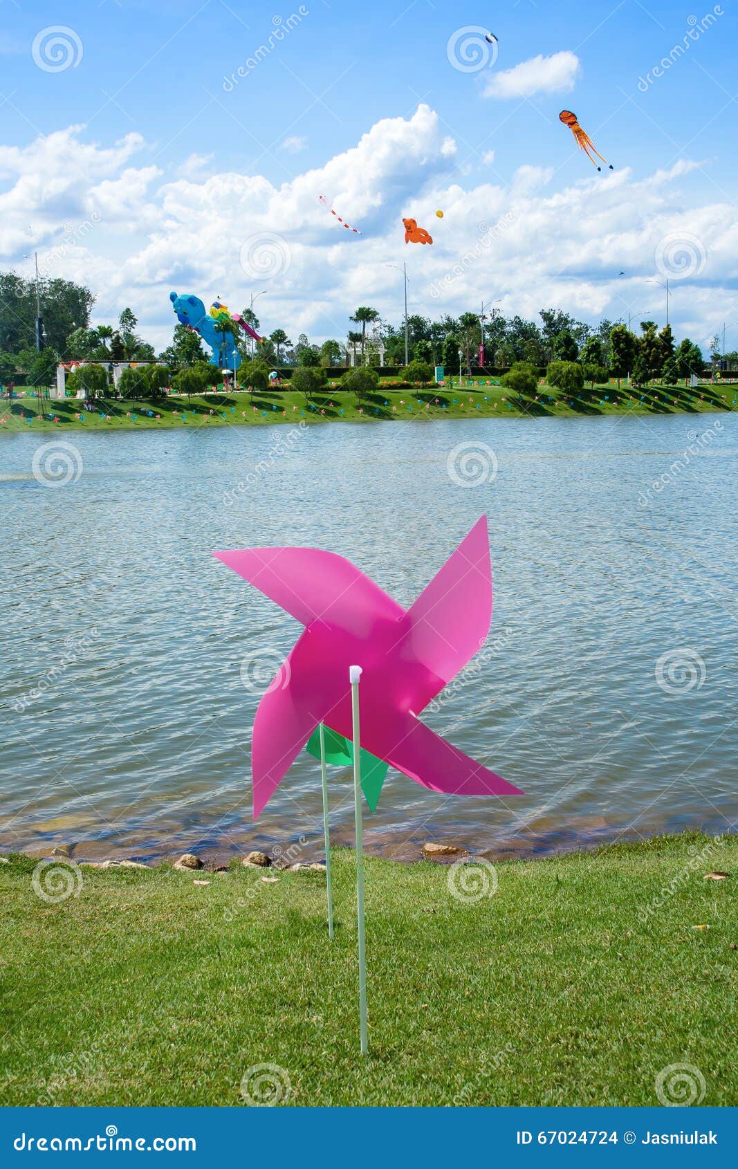 Toy Pinwheel in Windy Weather Stock Photo - Image of fantasy, detail ...