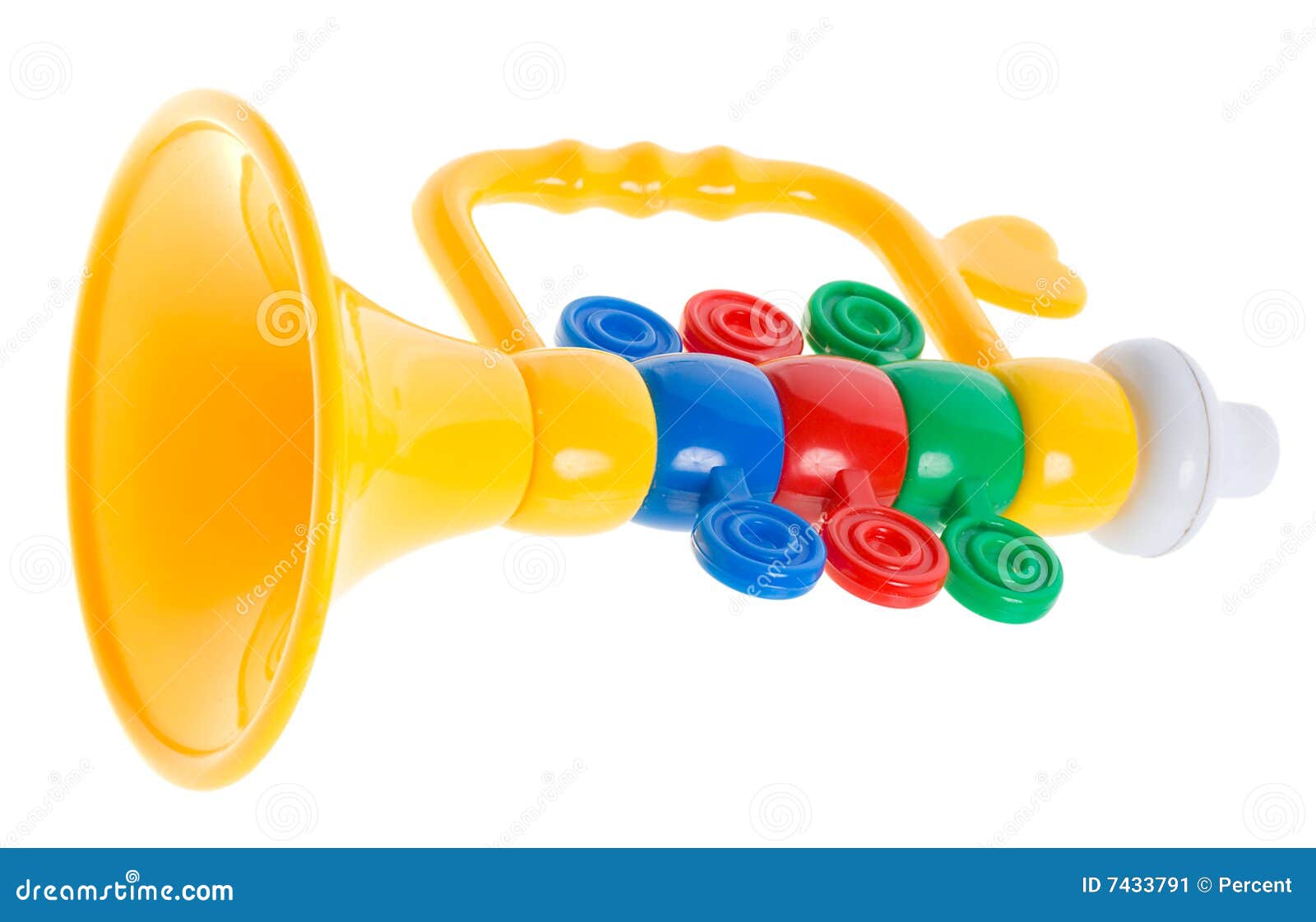 Toy pipe isolated stock image. Image of fife, shiny, blare - 7433791