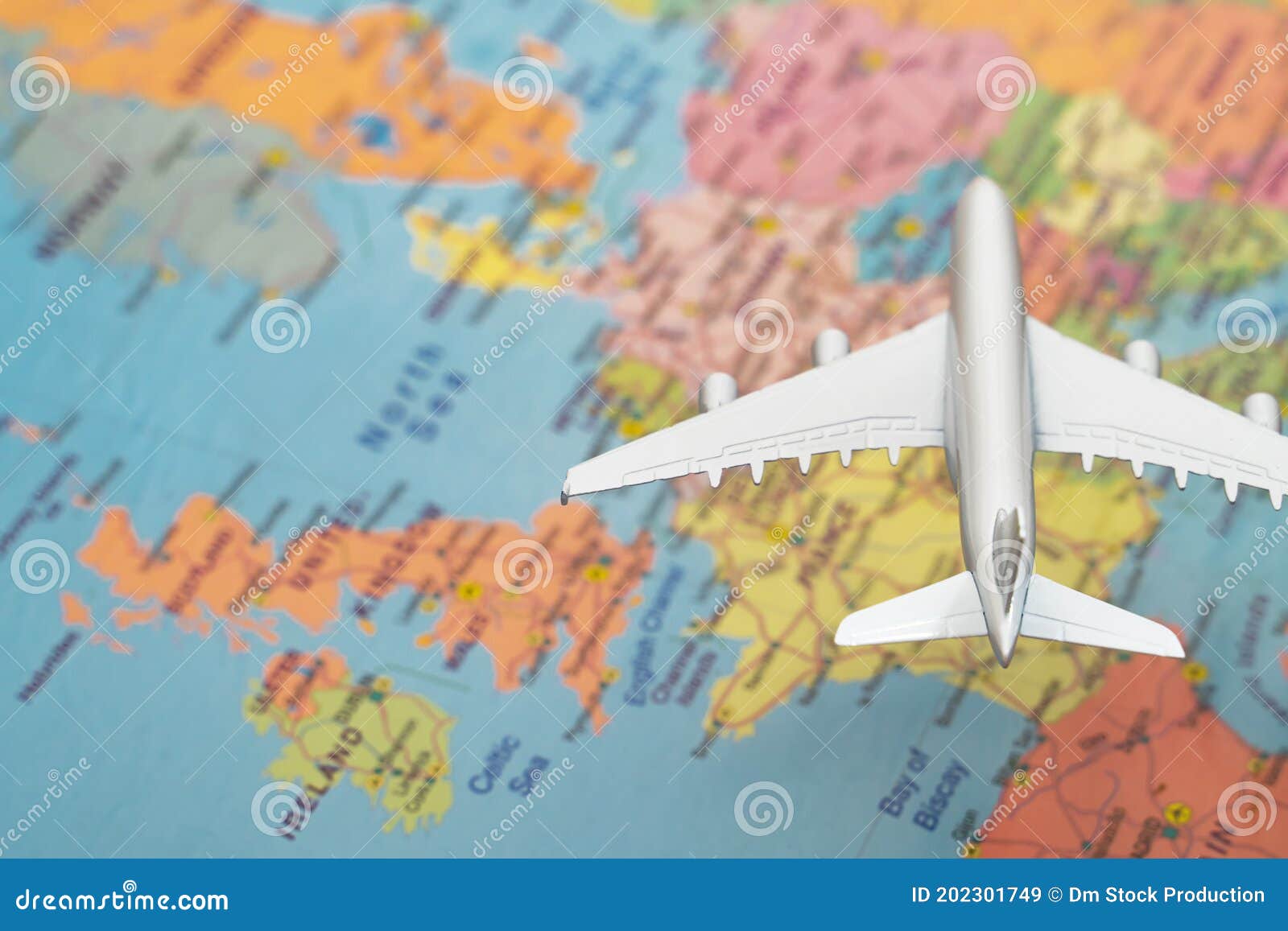 Plane Flying Over the Europe Map Stock Image - Image of europe ...
