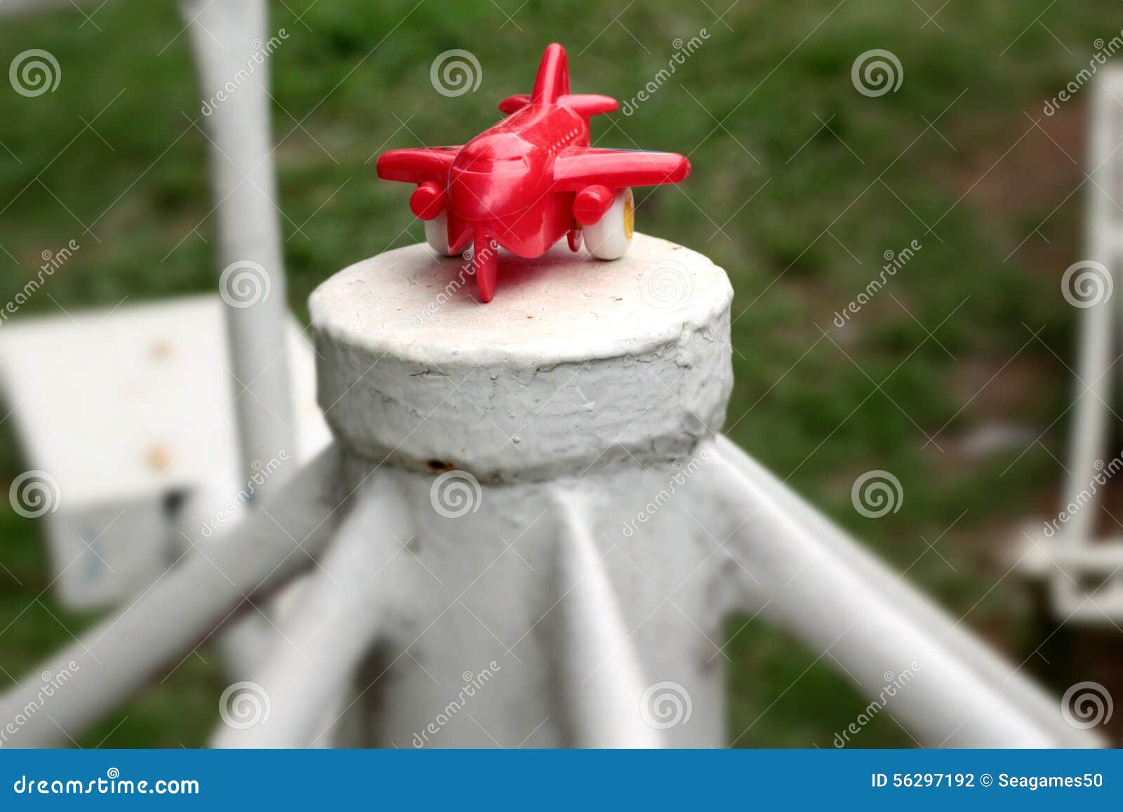 Toy Plane with a Red Propeller. Stock Photo - Image of preschool, model ...