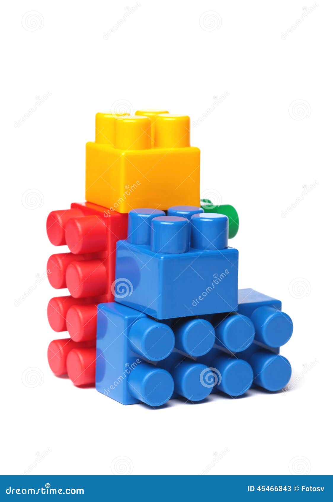 Toy plastic blocks stock image. Image of bricks, preschool - 45466843