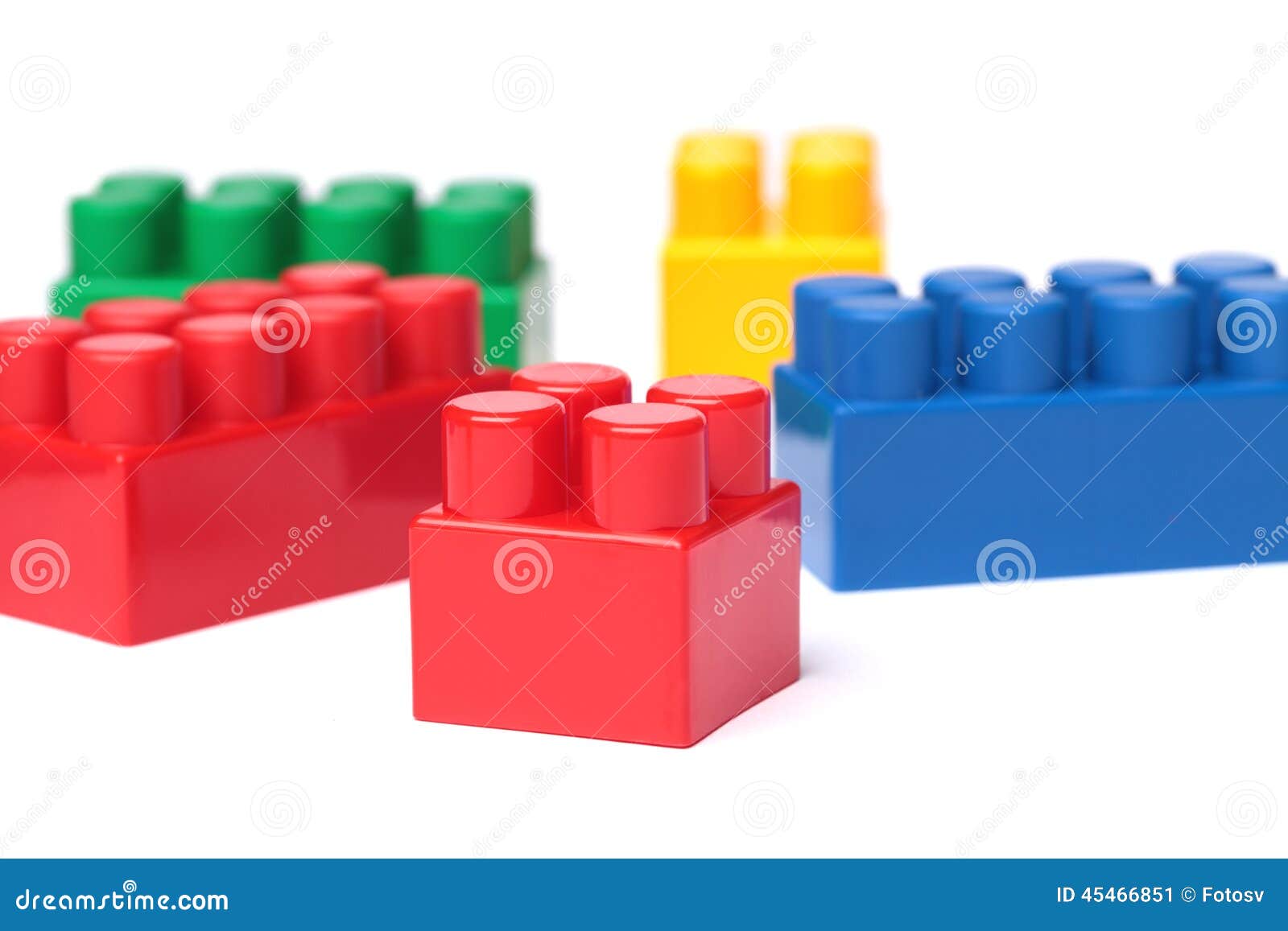 Toy plastic blocks stock image. Image of block, preschool - 45466851