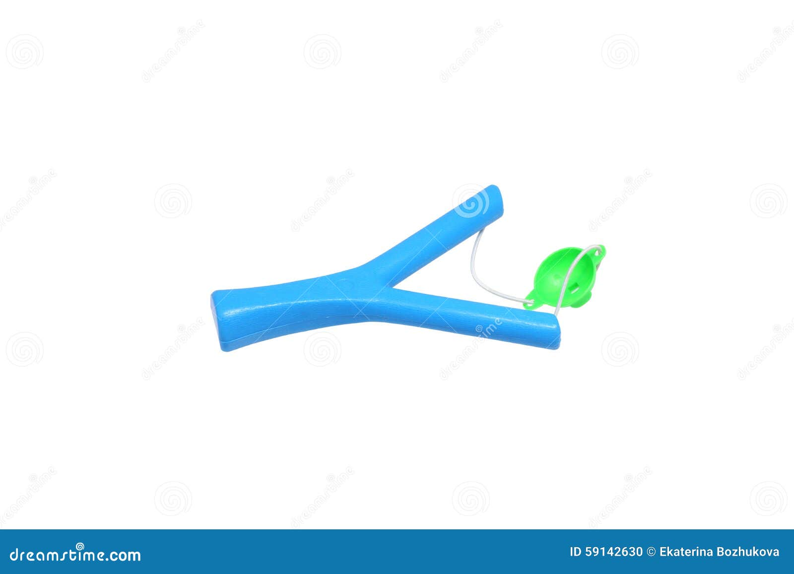 Toy plastic slingshot. stock photo. Image of danger, power - 59142630