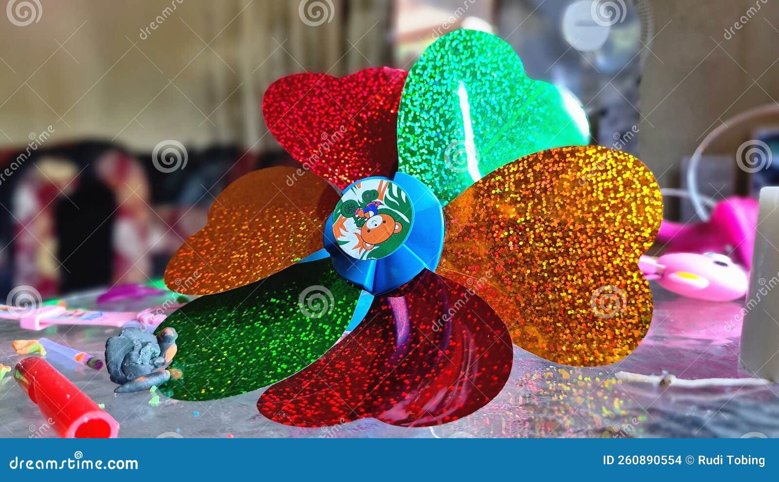 Toy Propeller Made of Plastic Stock Photo - Image of leaf, produce ...