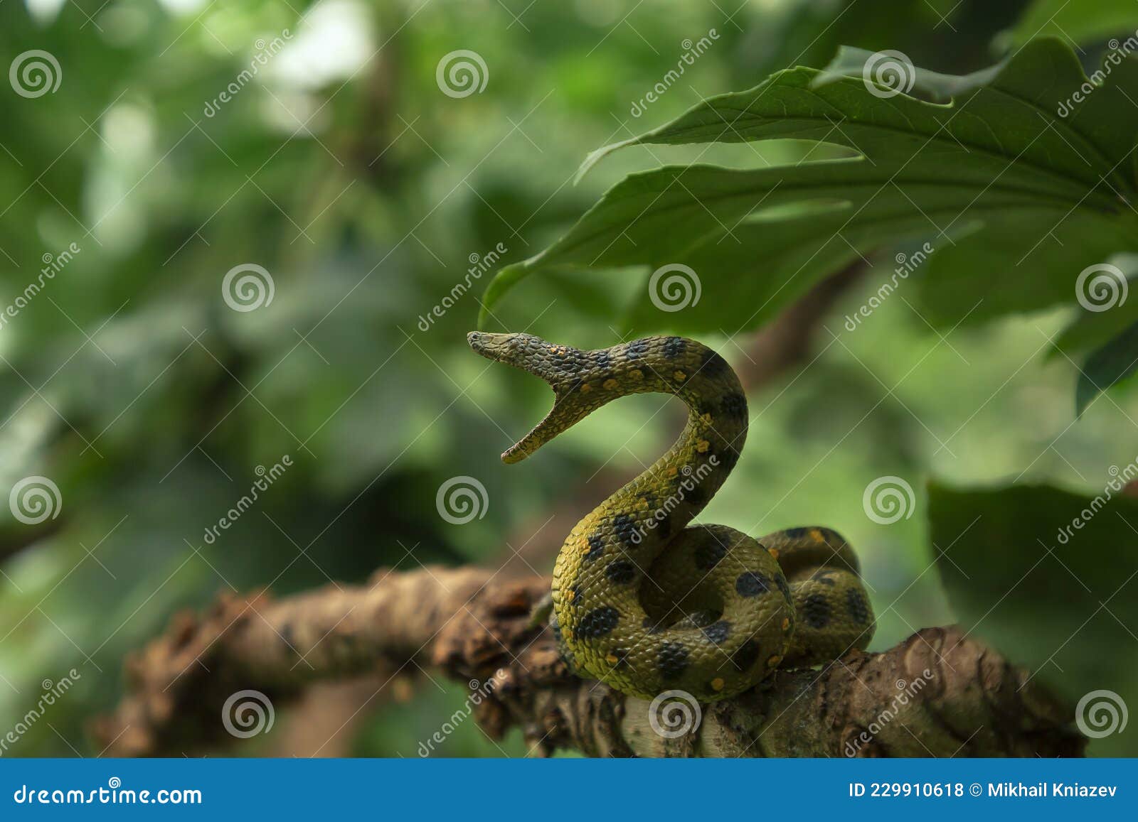 Toy python made of plastic stock photo. Image of children - 229910618