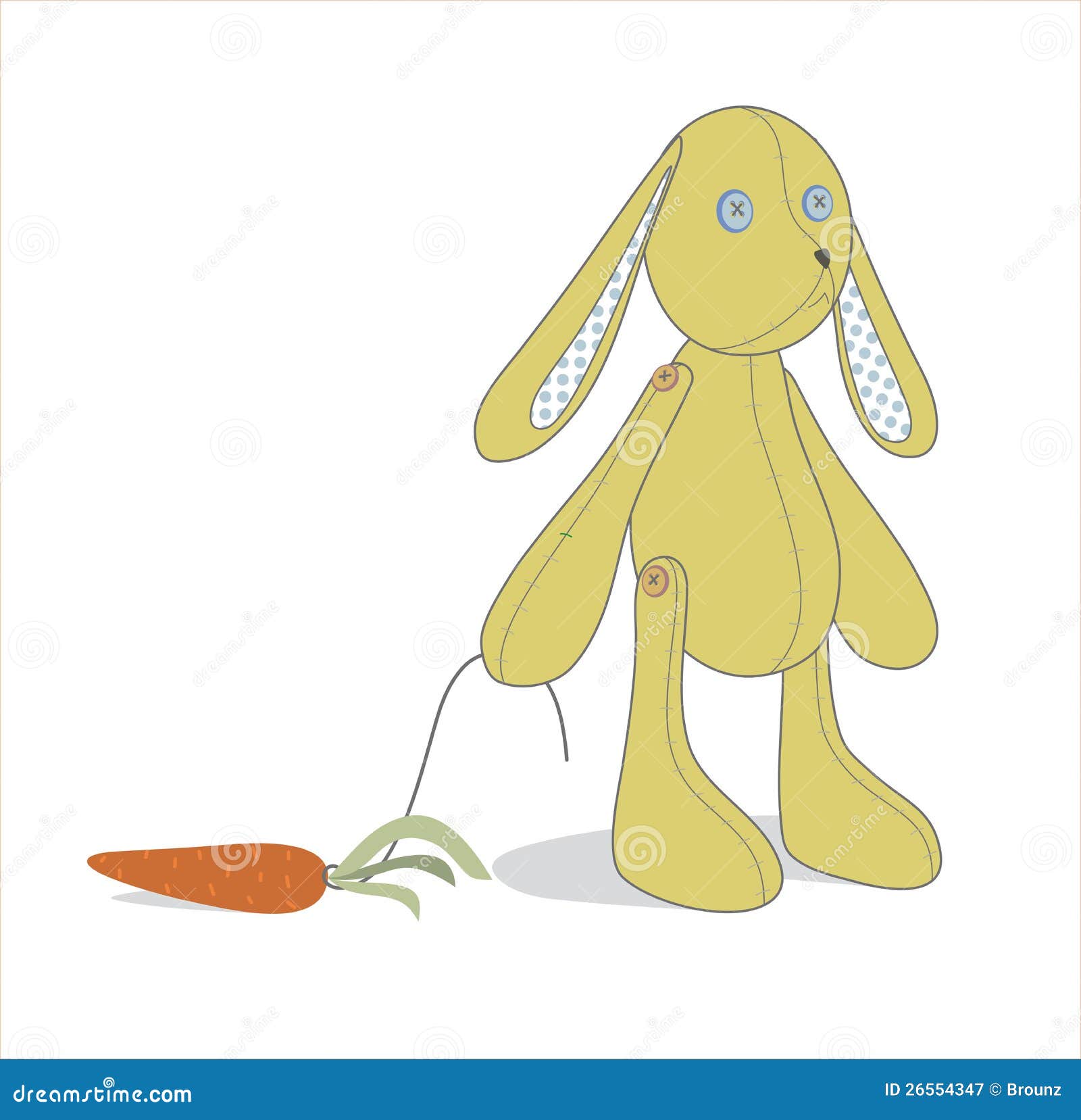 Toy Rabbit stock illustration. Illustration of standing - 26554347