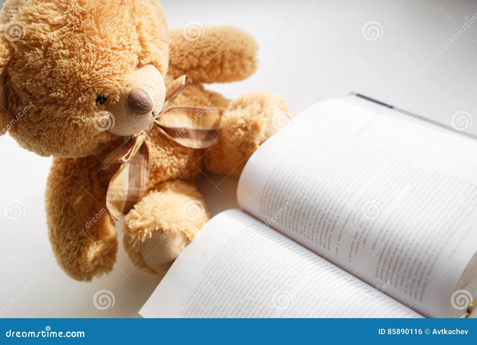 Toy reading a book stock photo. Image of cute, childhood - 85890116