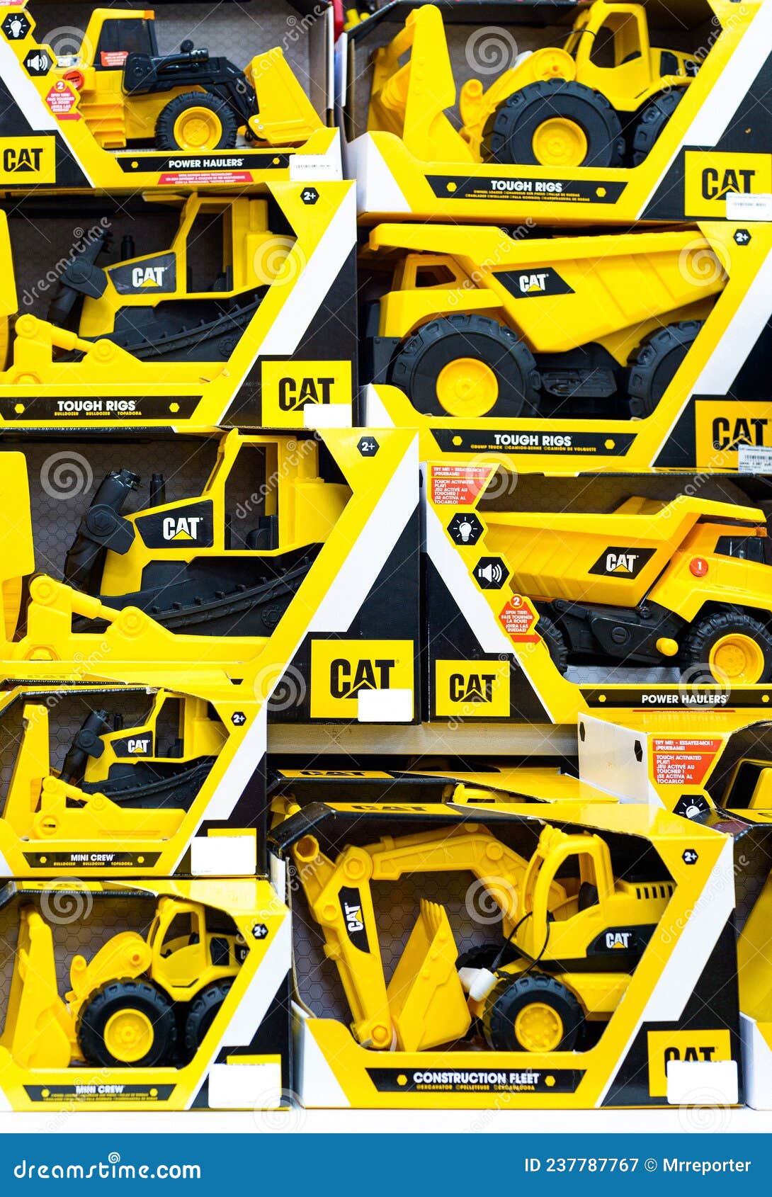 Toy Realistic Models of Cat Caterpillar Machines Editorial Photography ...