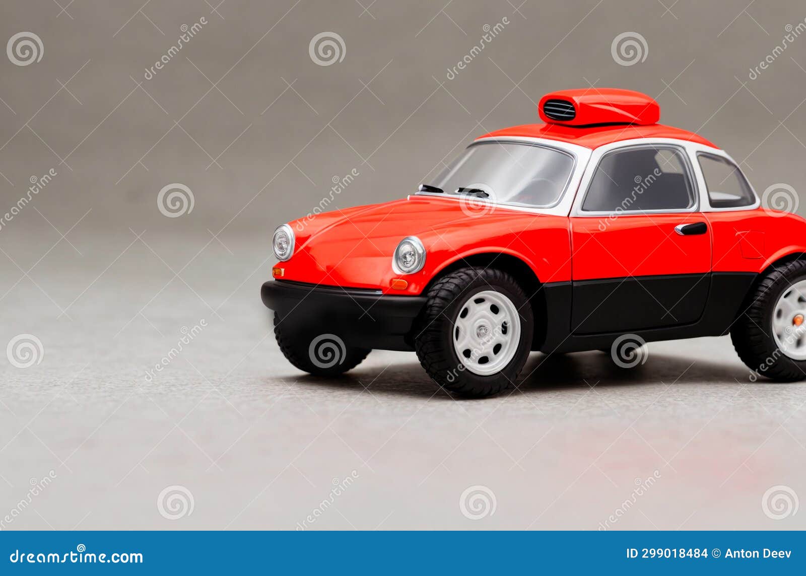 Toy Red Car. Small Modern Automobile. Generative AI. Stock Photo ...