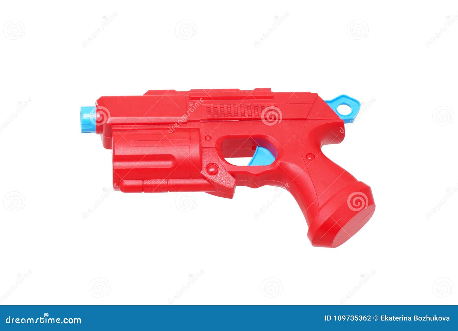 Toy red gun. stock photo. Image of danger, protection - 109735362