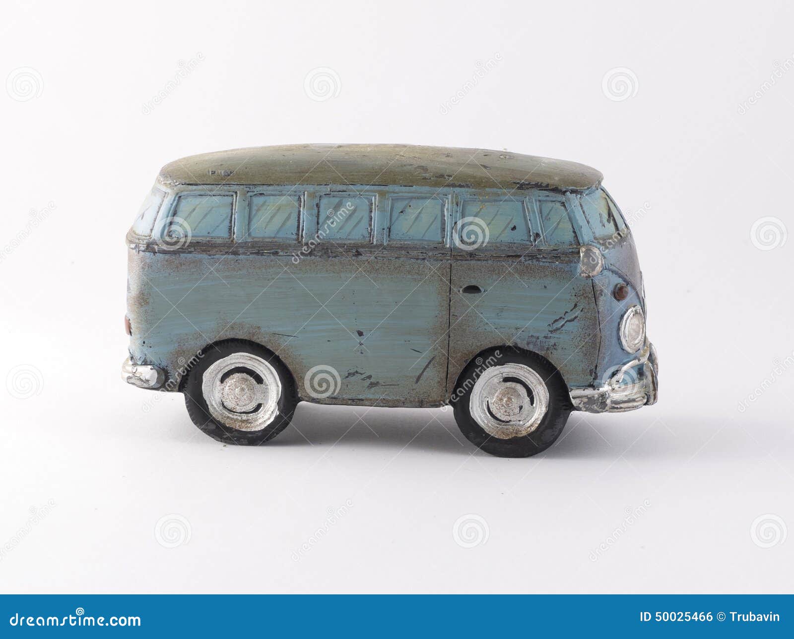 Toy Retro Van. stock photo. Image of fuel, isolated, compact - 50025466