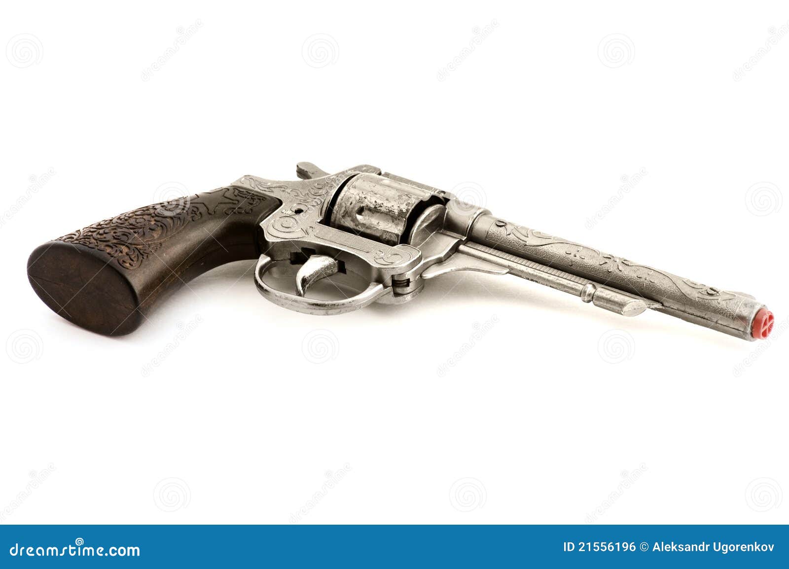 Toy revolver stock photo. Image of play, silver, weapon - 21556196