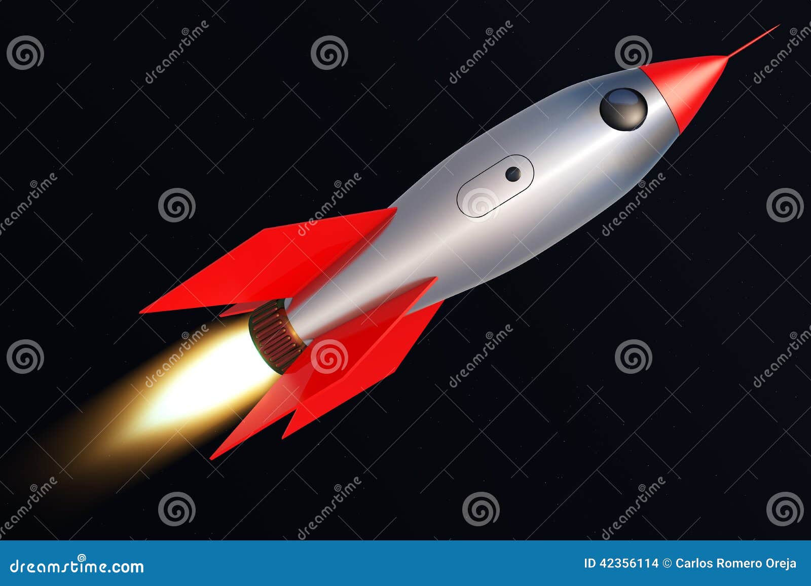 Toy rocket stock illustration. Illustration of peel, white - 42356114