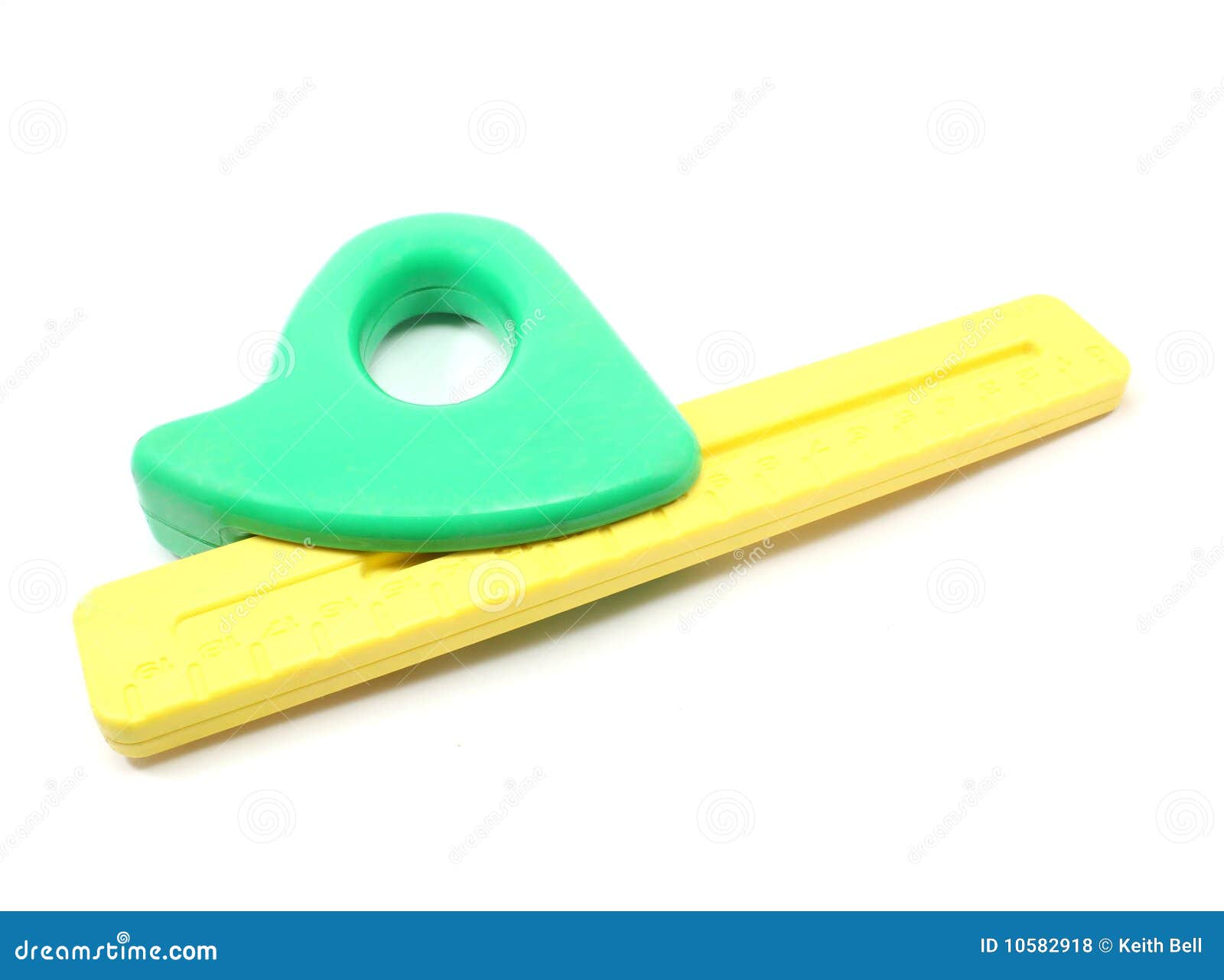 Toy Ruler stock photo. Image of green, construction, level - 10582918