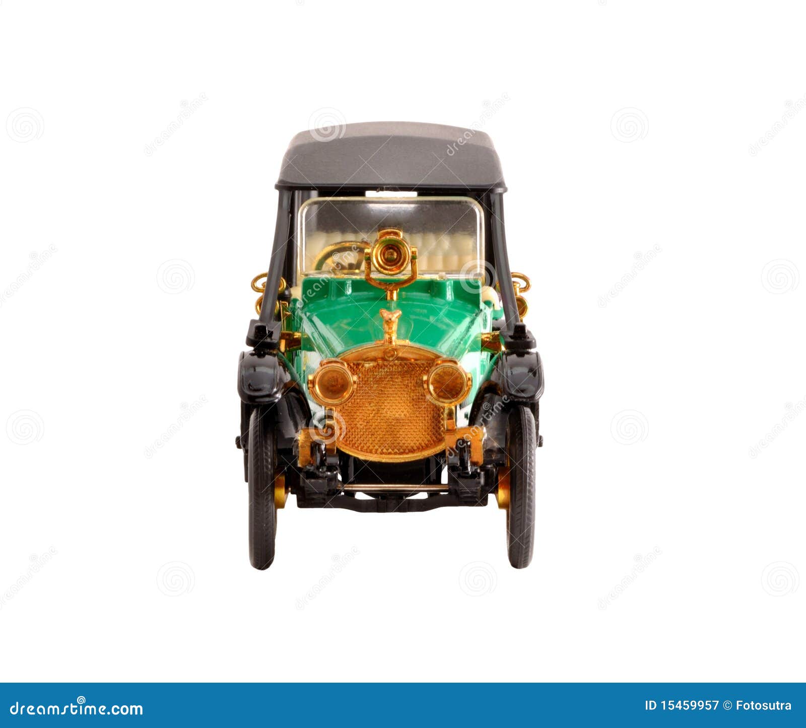 Toy Scale Model Ancient Green Convertible Car Stock Image - Image of ...