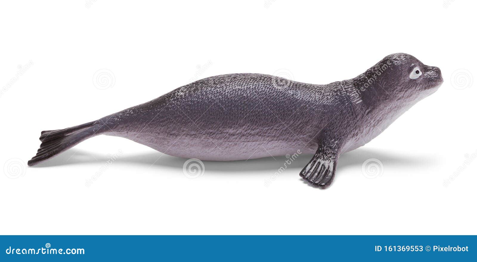 Toy Seal Side View stock image. Image of model, grey - 161369553