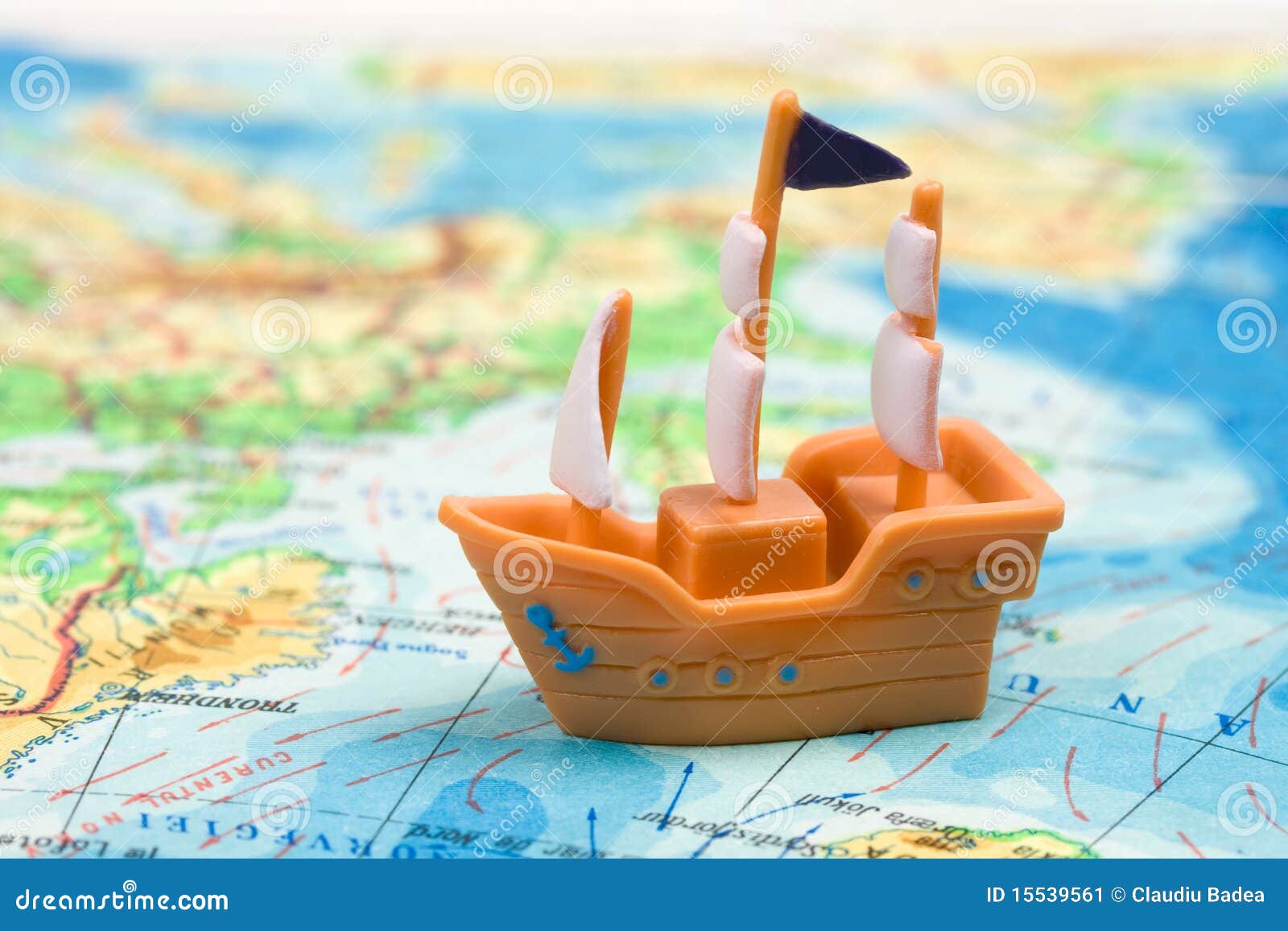 Toy ship stock image. Image of concept, game, caravel - 15539561