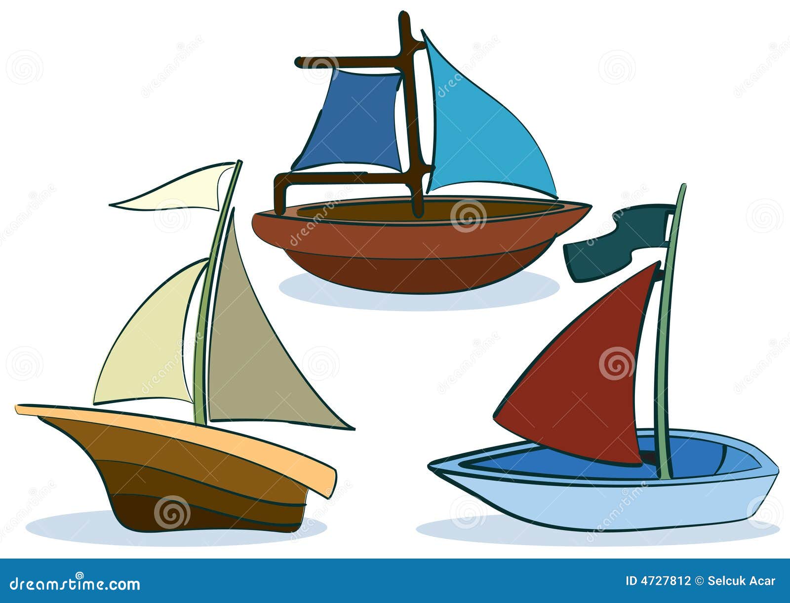 Toy ship stock vector. Illustration of legal, paper, destinations - 4727812