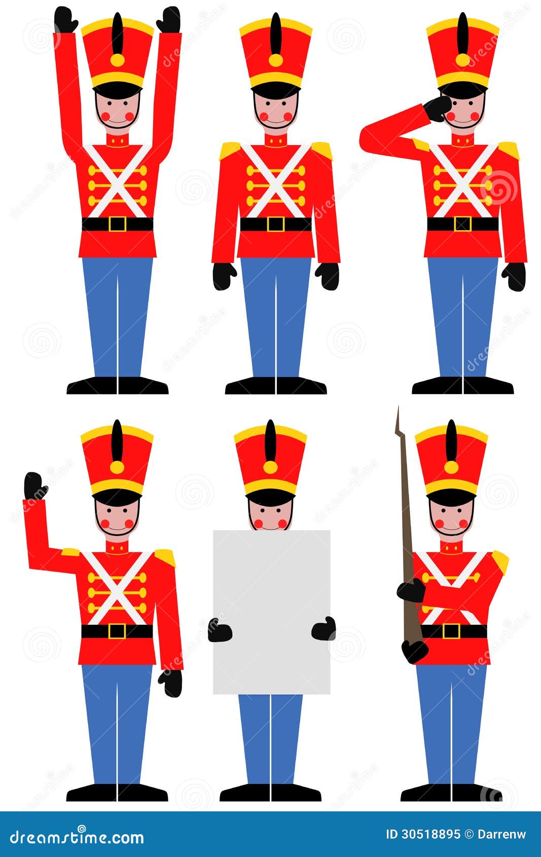 Toy Soldier stock illustration. Illustration of happy - 30518895