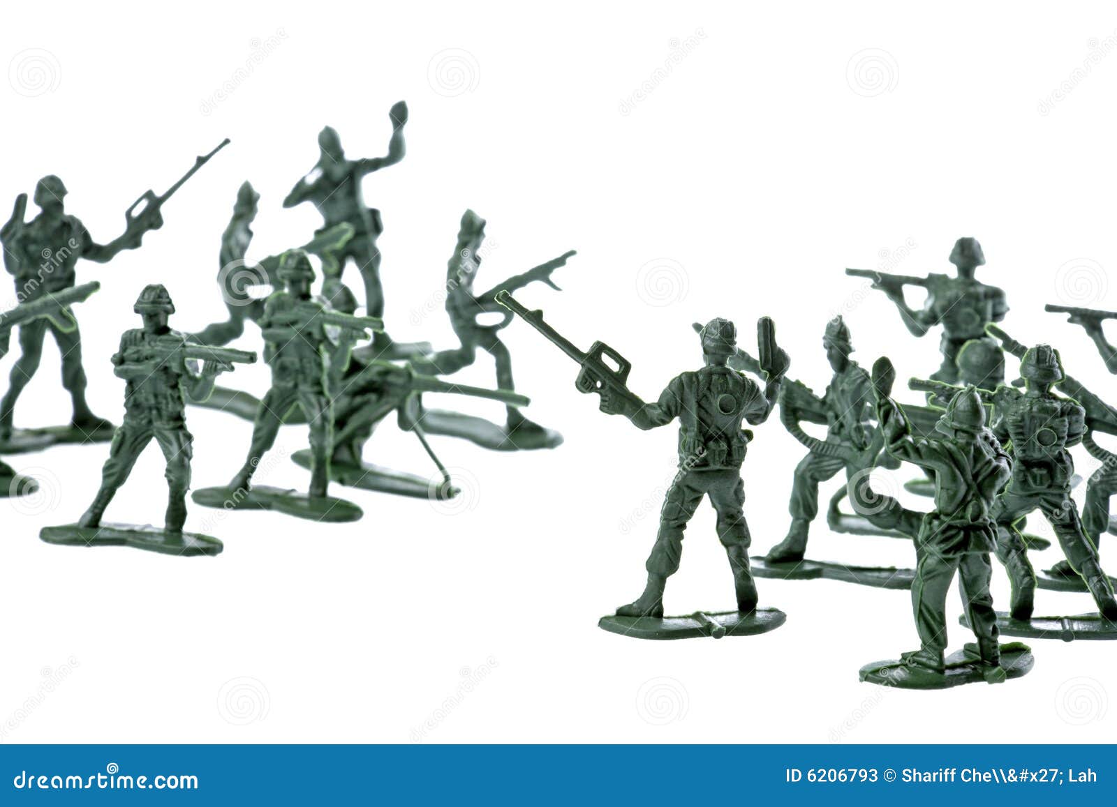 Toy Soldiers Isolated stock image. Image of playing, children - 6206793