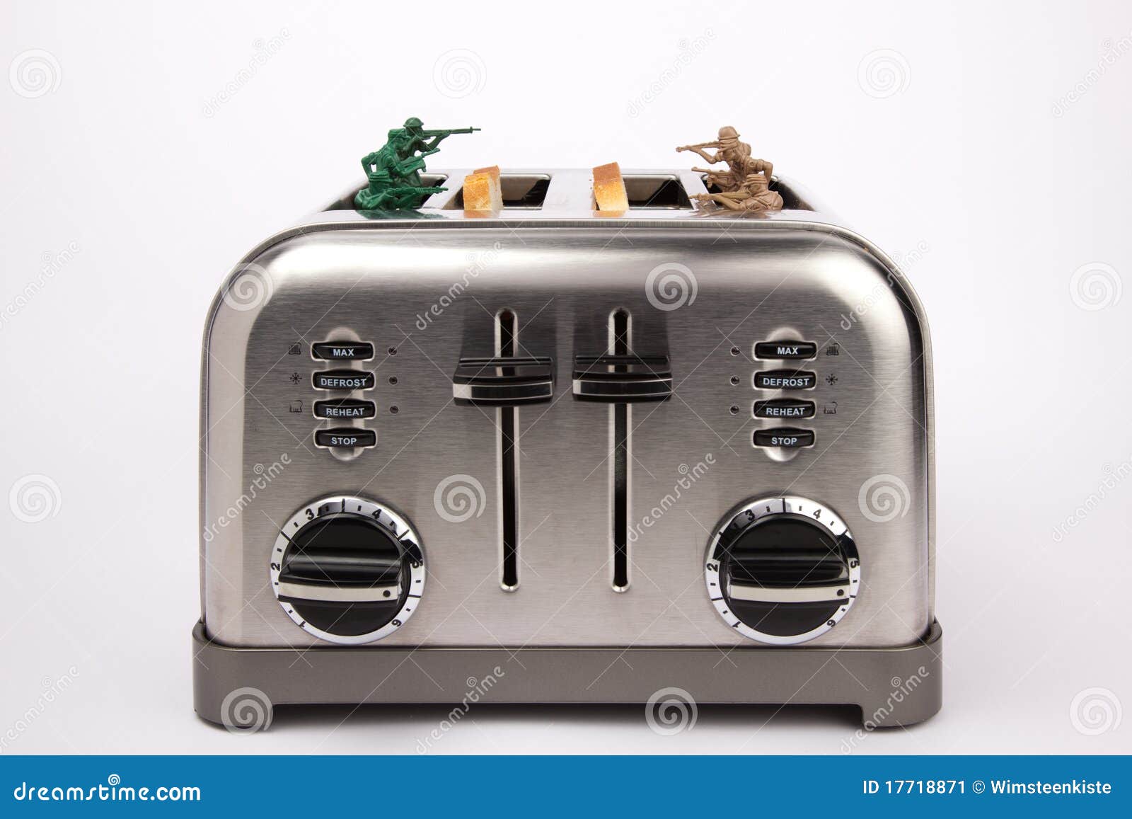 Toy Soldiers Playing In Toaster Picture. Image: 17718871